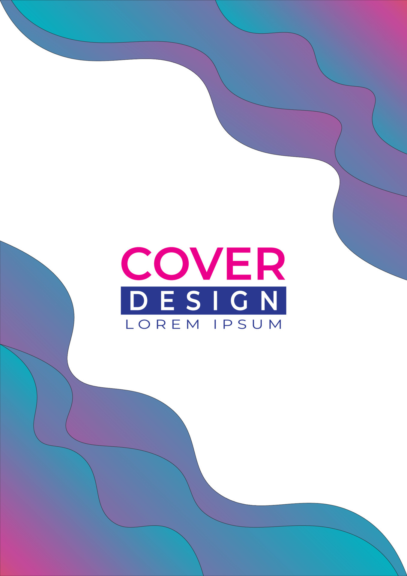 Minimal Covers Design Colorful Halftone Gradients Future Geometric Patterns Very Suitable For