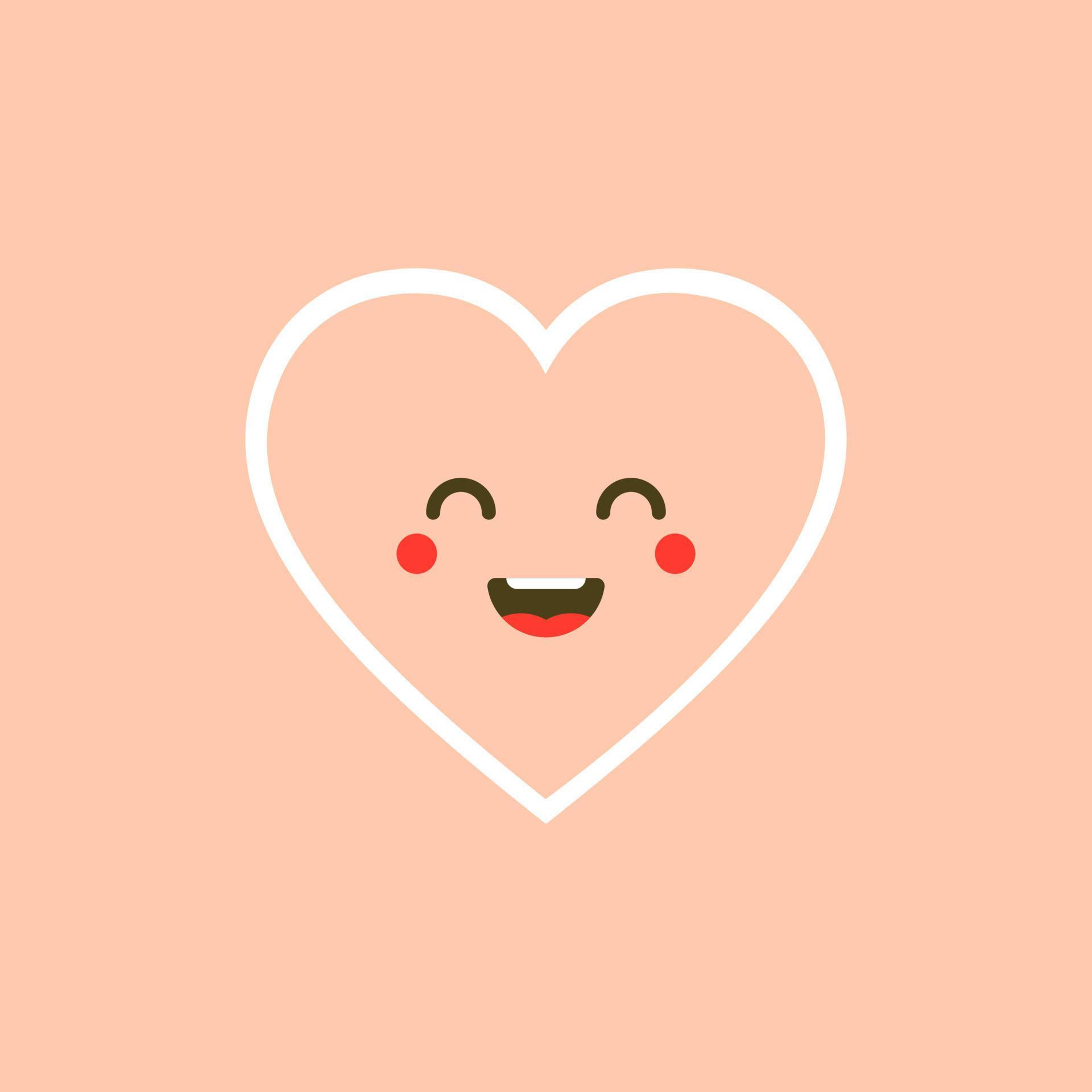 Cute set of holiday Valentines day funny cartoon character of emoji ...