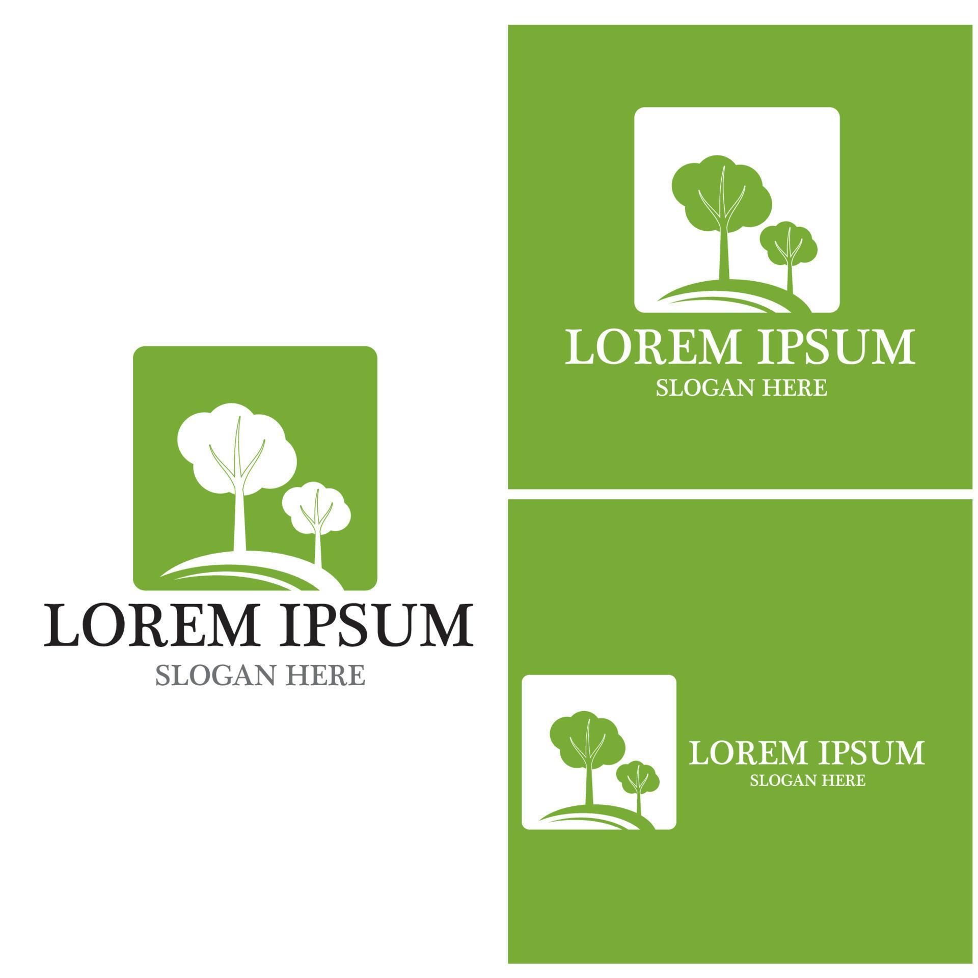 Tree icon and symbol vector template 7645376 Vector Art at Vecteezy