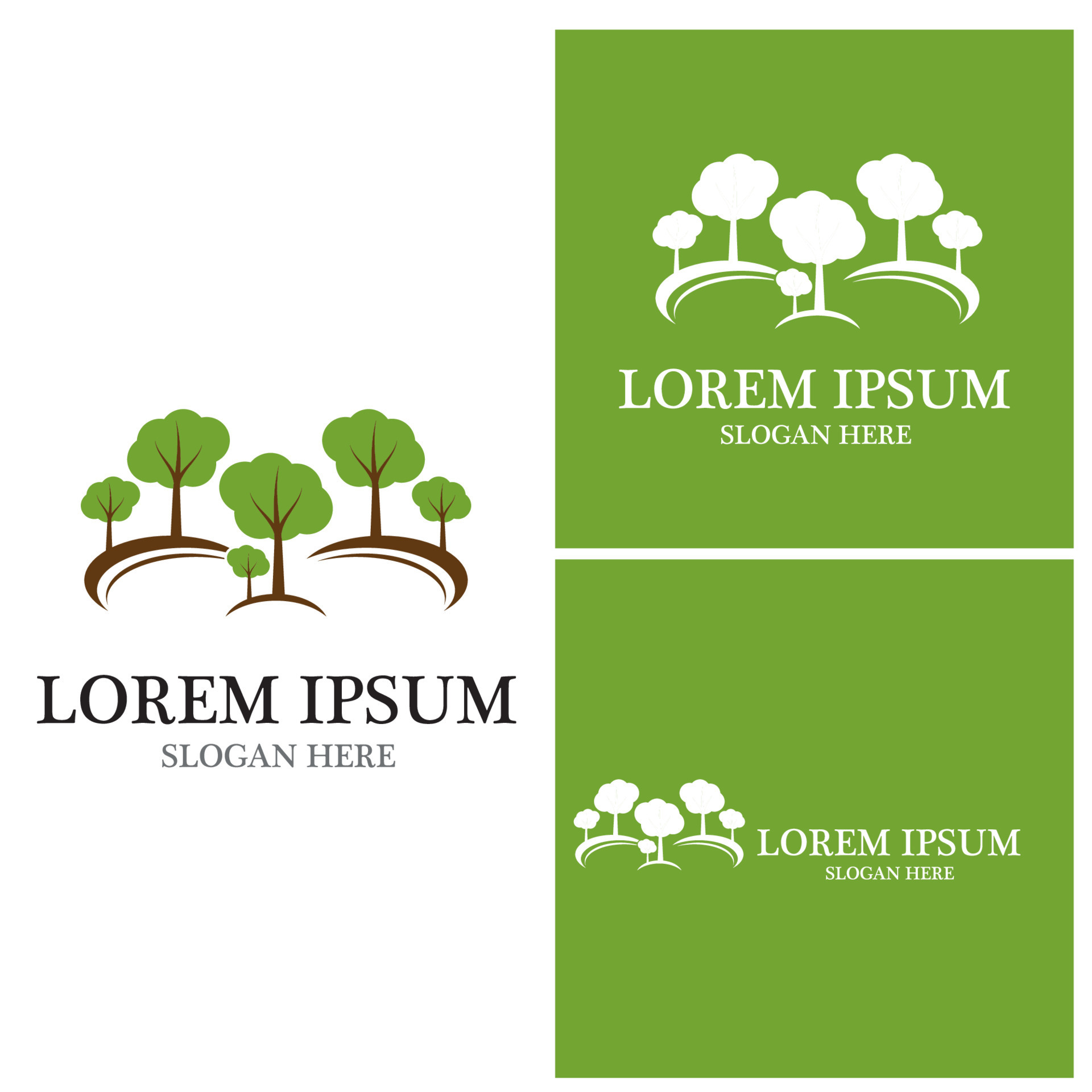 Tree icon and symbol vector template 7645617 Vector Art at Vecteezy