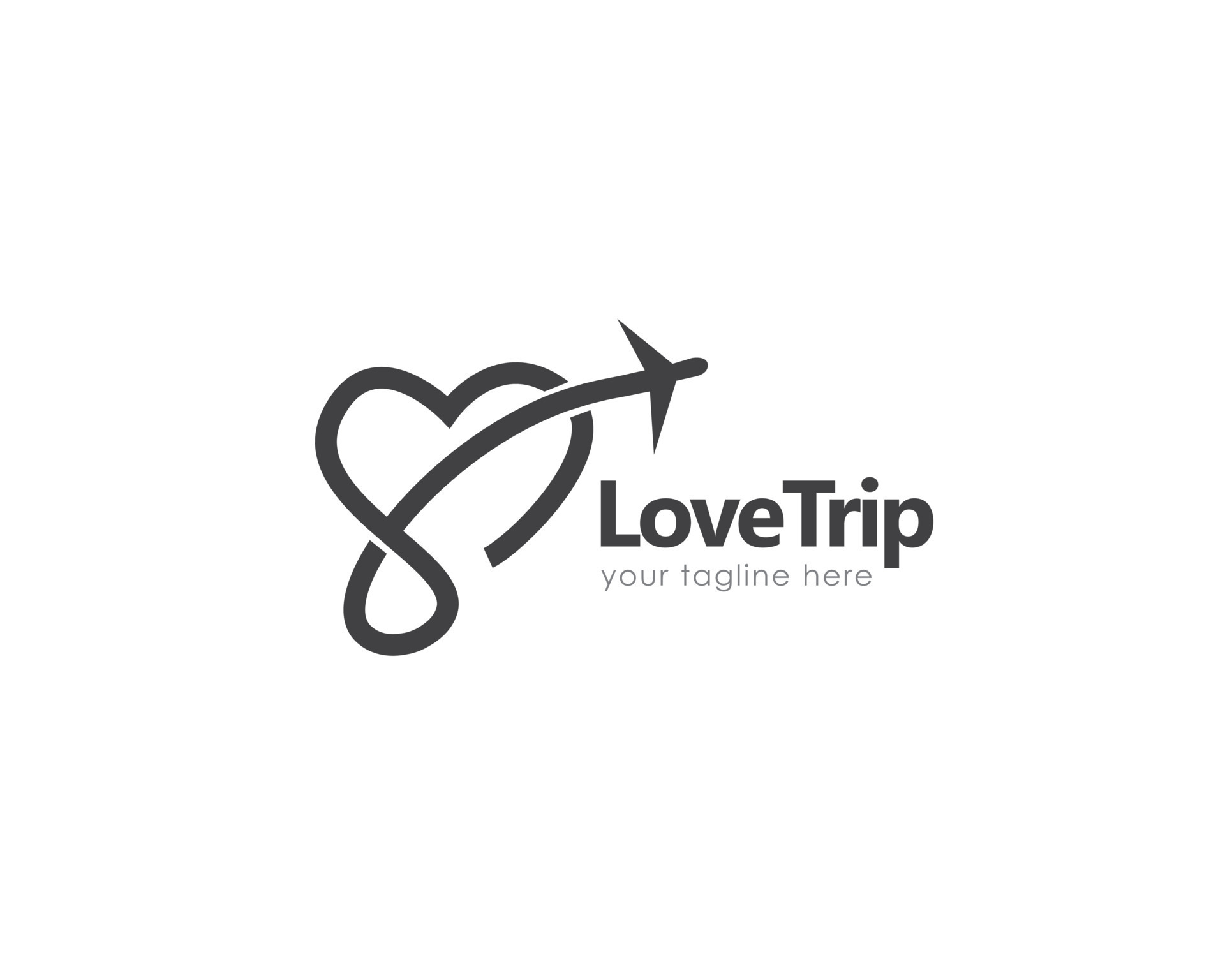 Love Trip Logo Template 7646136 Vector Art At Vecteezy