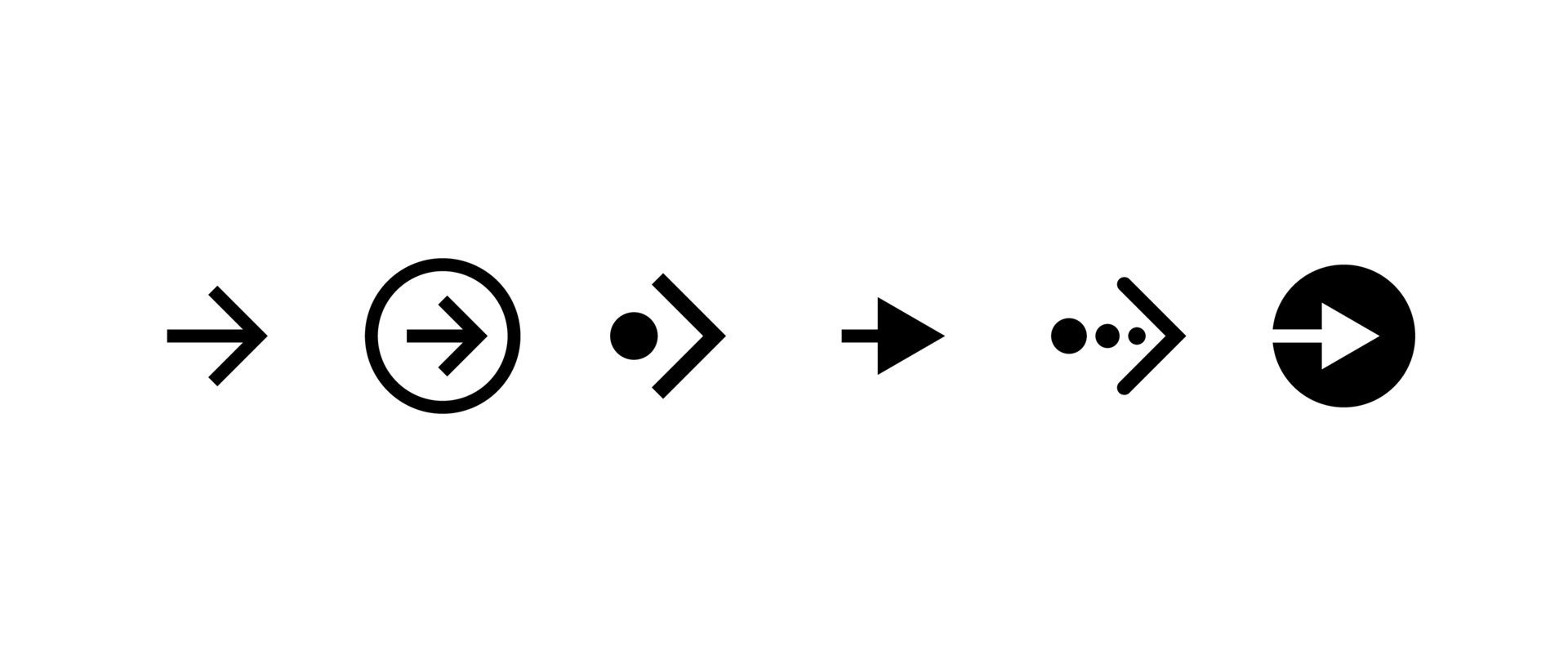 Swipe Right Button Icon Set Application And Social Network Scroll