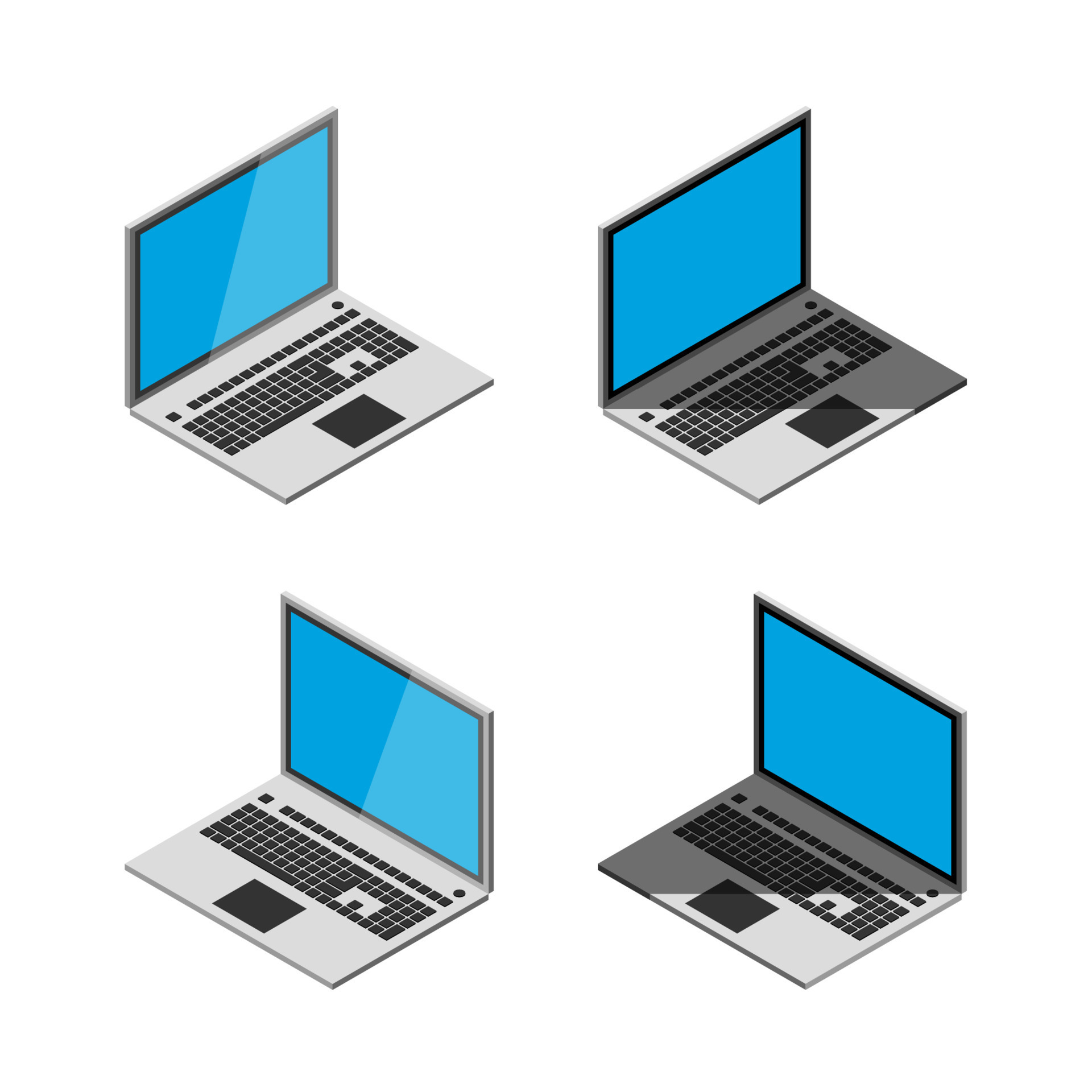 Isometric vector notebook laptop illustration. Set 7651161 Vector Art ... Isometric vector notebook laptop illustration. Set 7651161 Vector Art ...