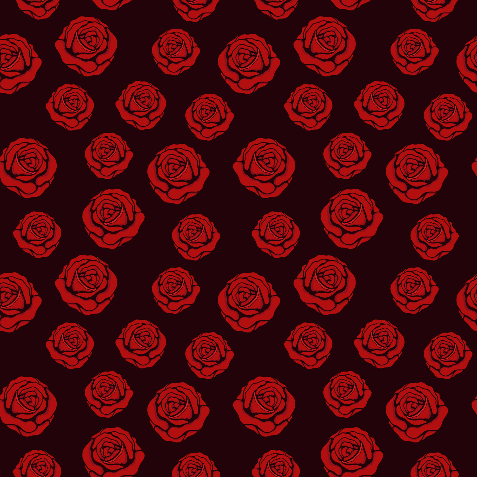 rose flower seamless pattern vector illustration 7653297 Vector Art at ...