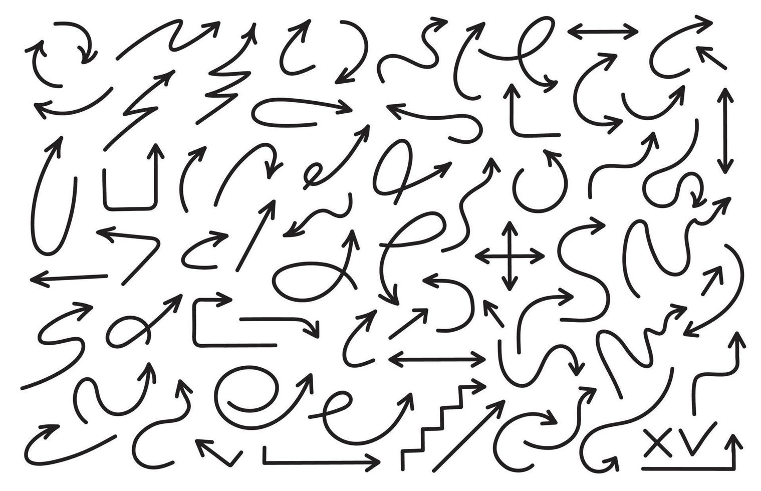 Arrow set line style 7653875 Vector Art at Vecteezy Arrow set line style 7653875 Vector Art at Vecteezy