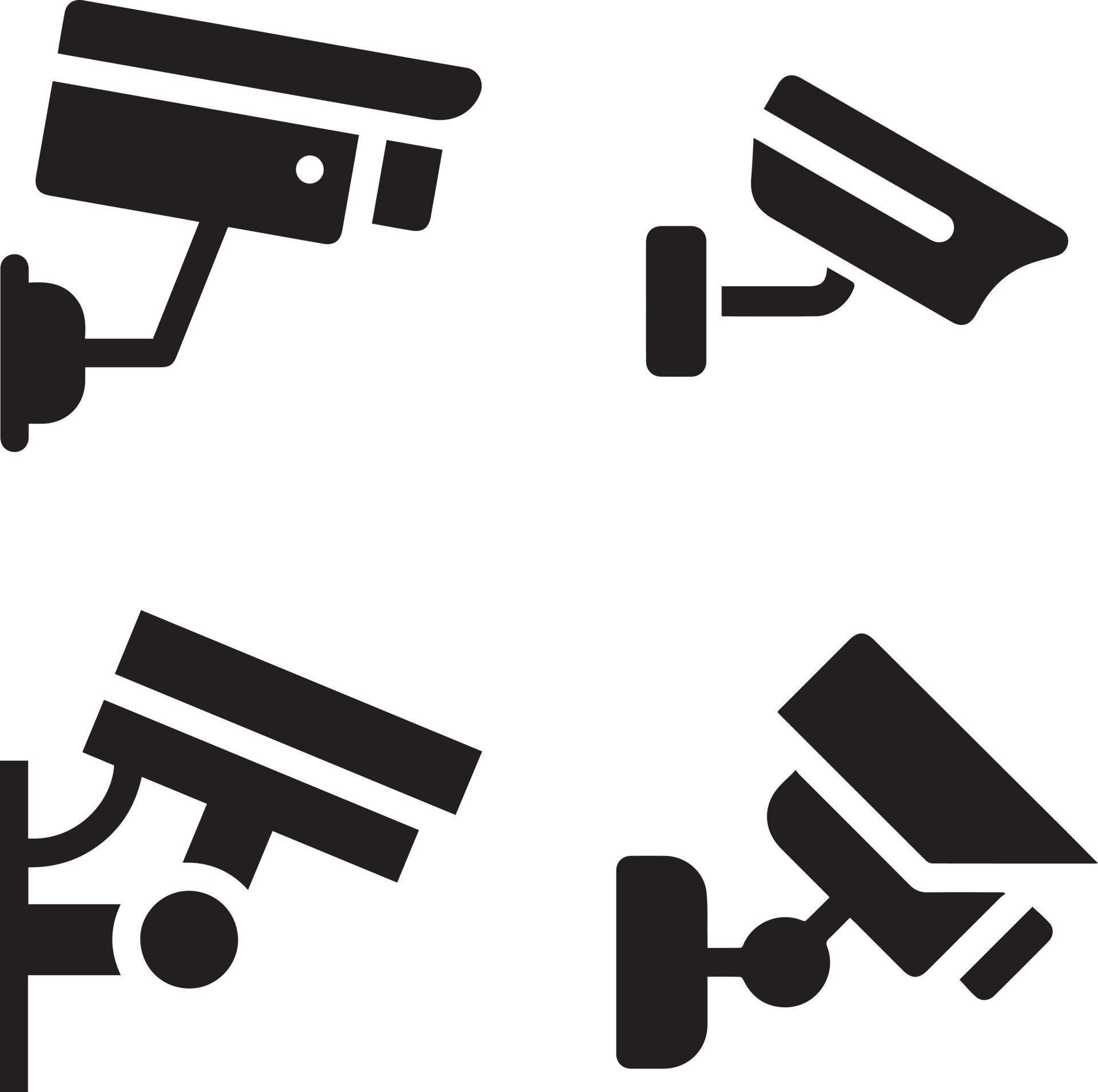 Security camera concept 7654154 Vector Art at Vecteezy
