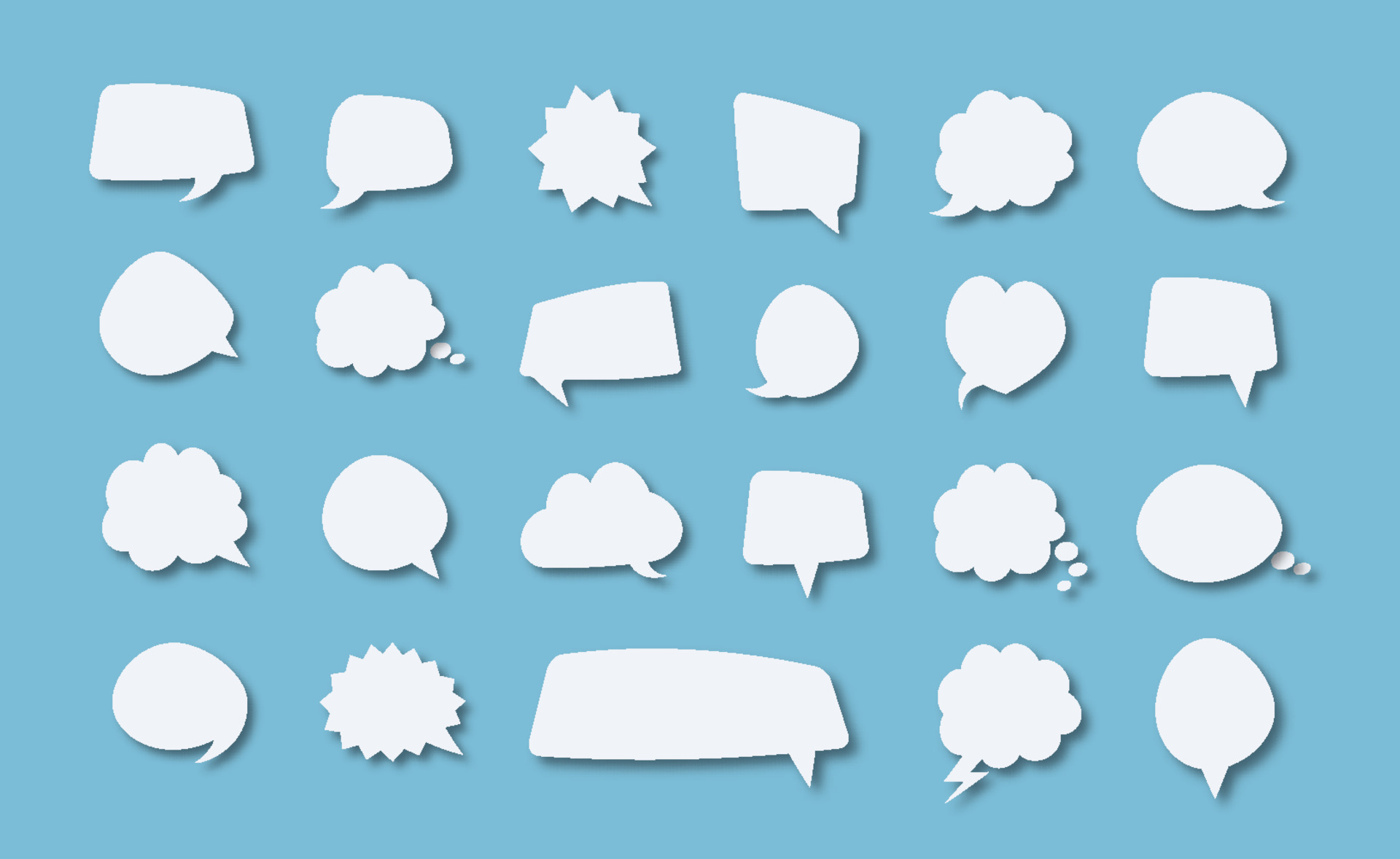 Speech bubble vector set 7654938 Vector Art at Vecteezy