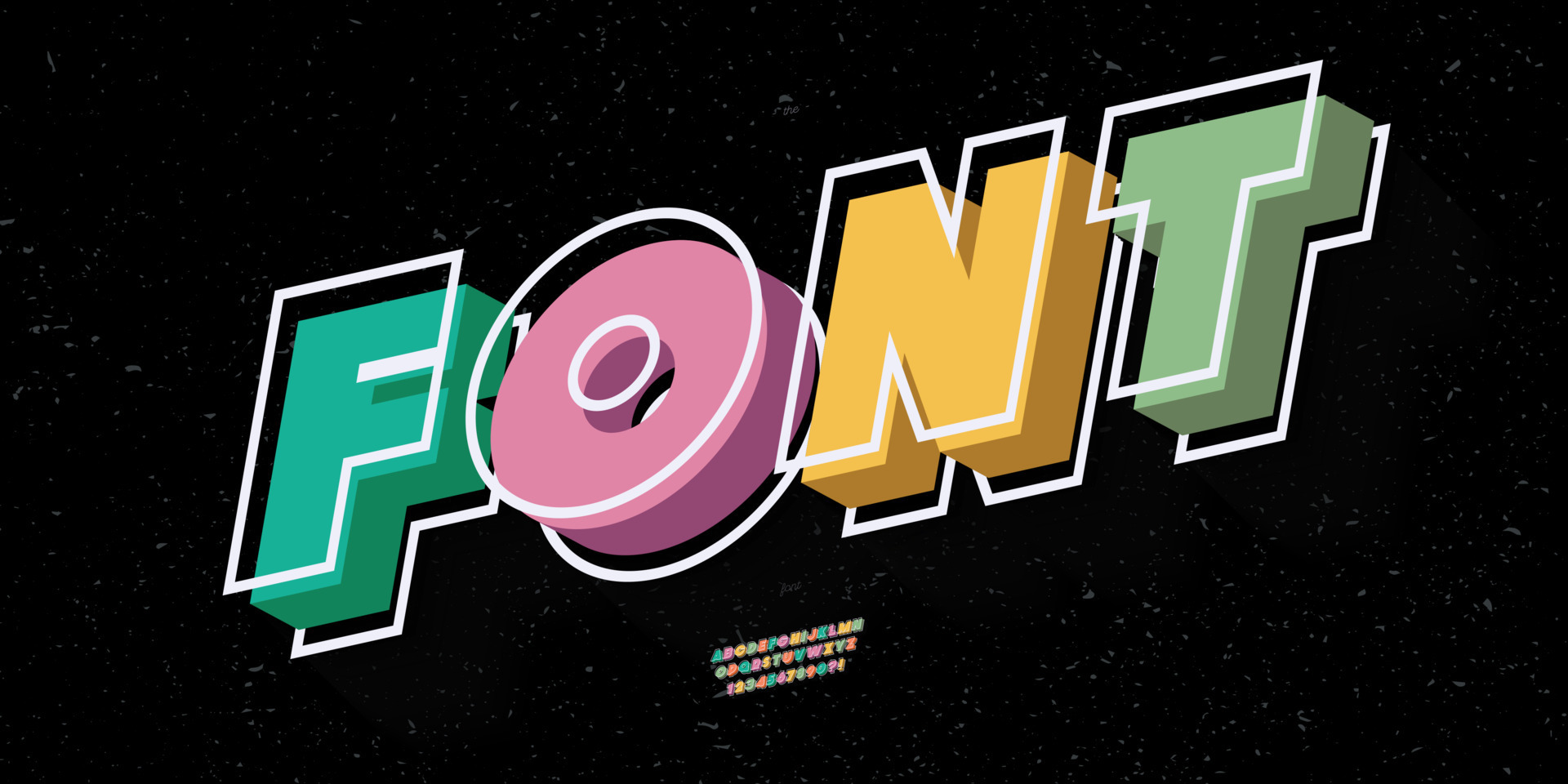 Vector font slanted 3d bold style modern typography 7655069 Vector Art at Vecteezy