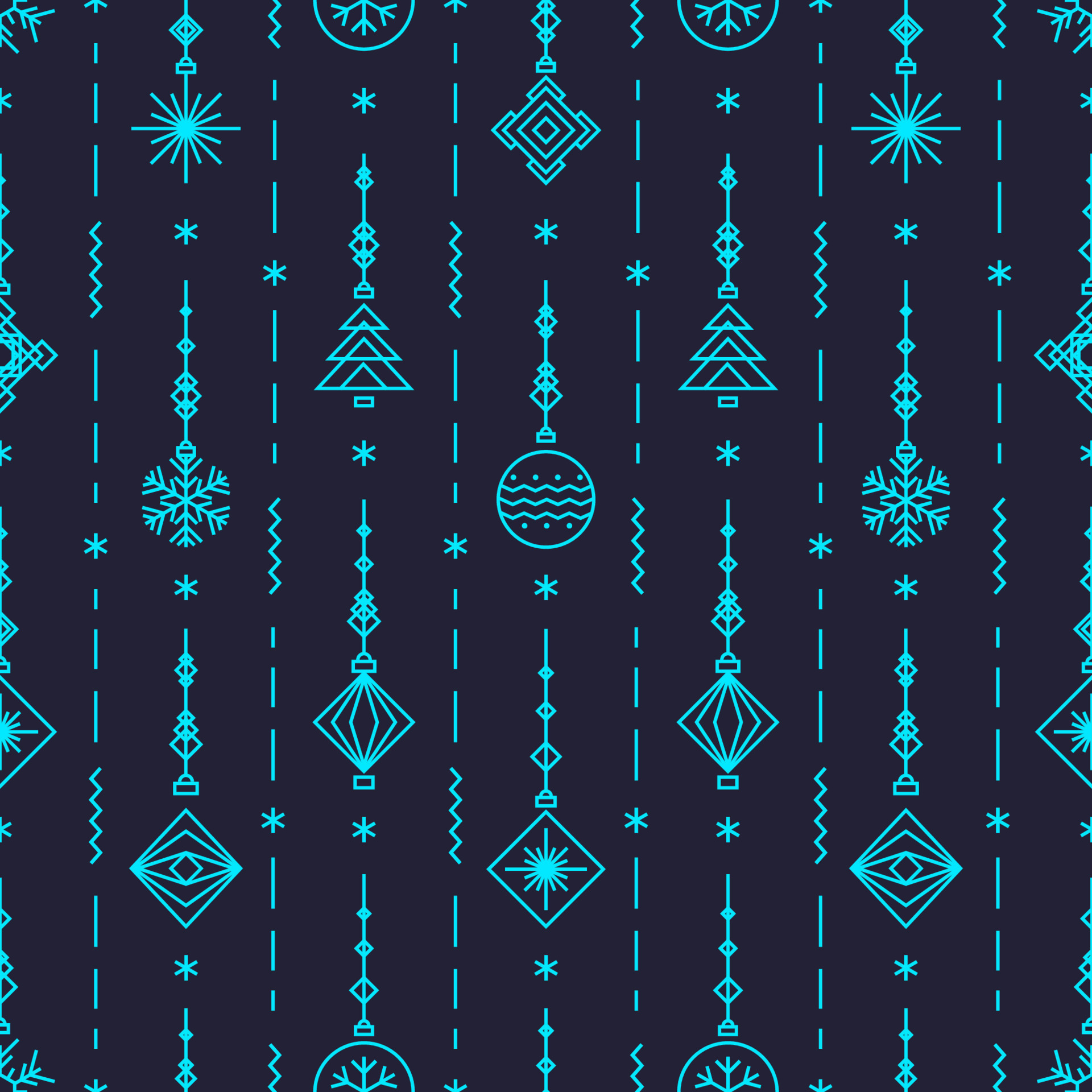 Vector christmas pattern with holiday toys 7655207 Vector Art at Vecteezy