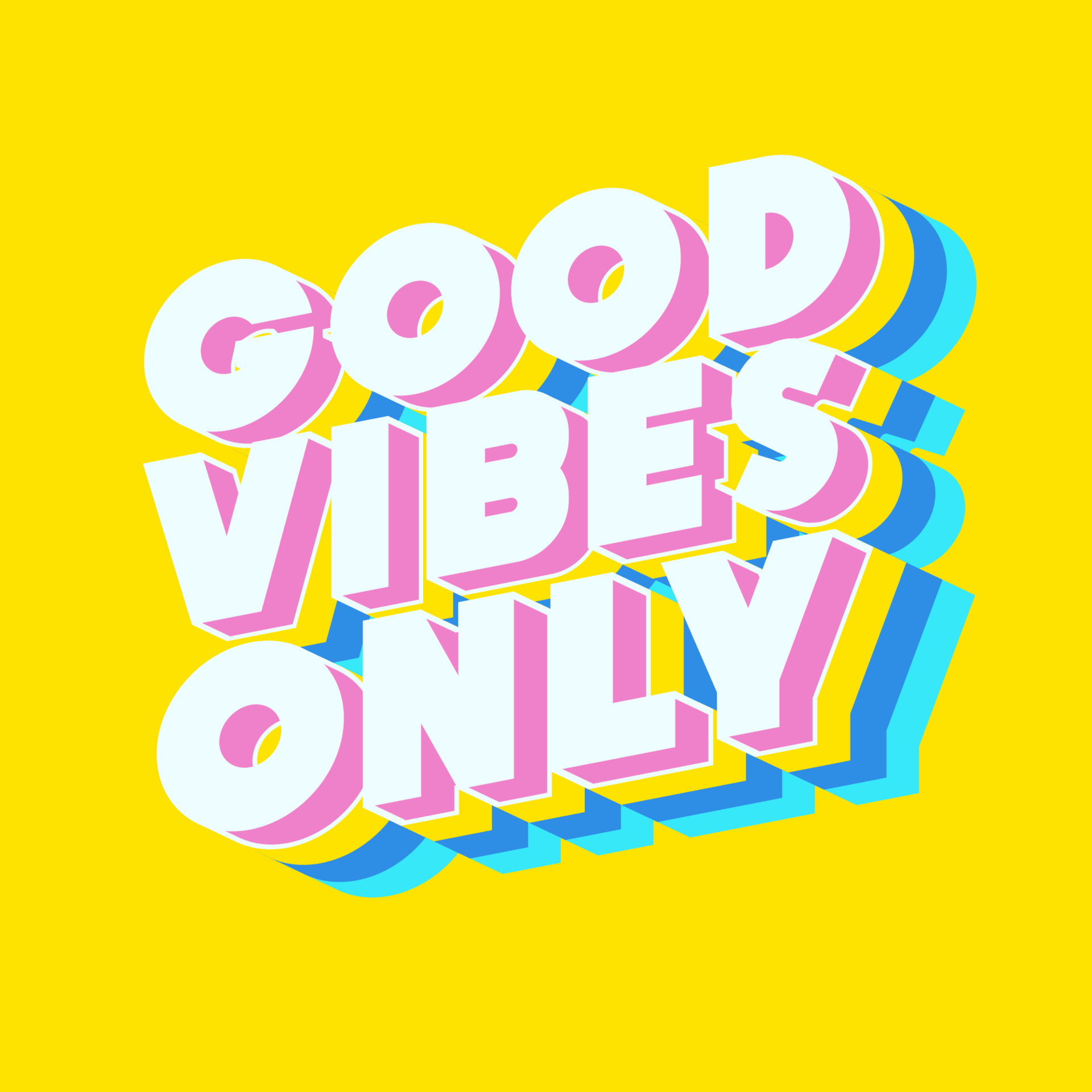 Good vibes only motivational poster 7656248 Vector Art at Vecteezy