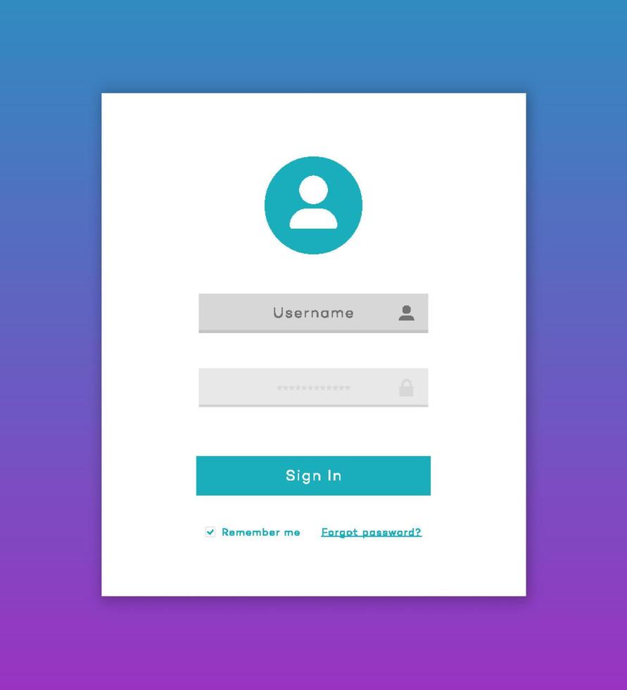Vector login form page template 7656494 Vector Art at Vecteezy Vector login form page template 7656494 Vector Art at Vecteezy