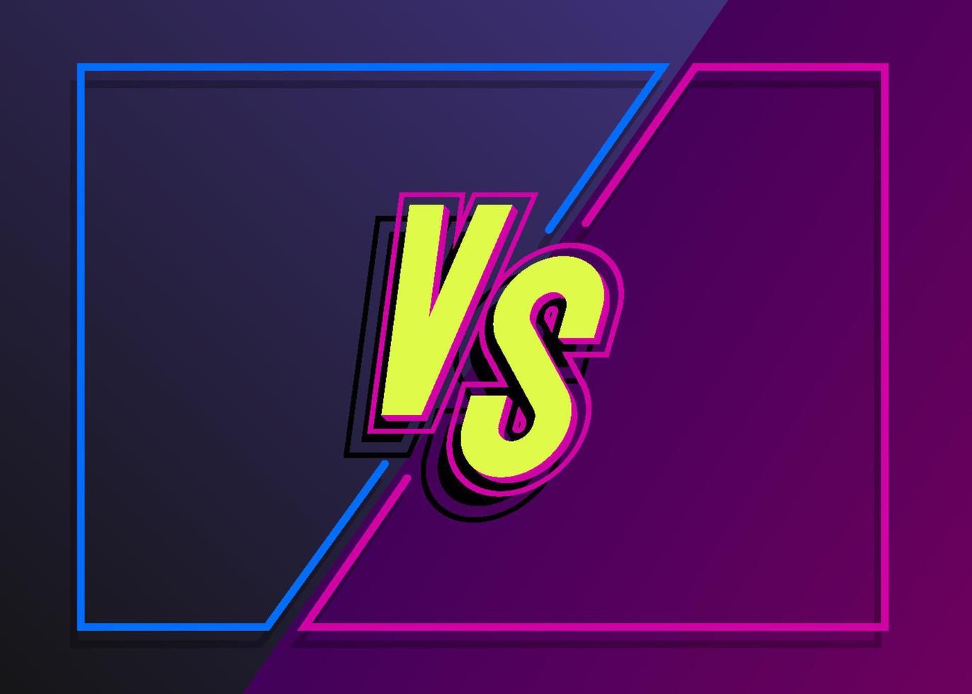 Vector versus banner with frame neon style 7657196 Vector Art at Vecteezy Vector versus banner with frame neon style 7657196 Vector Art at Vecteezy