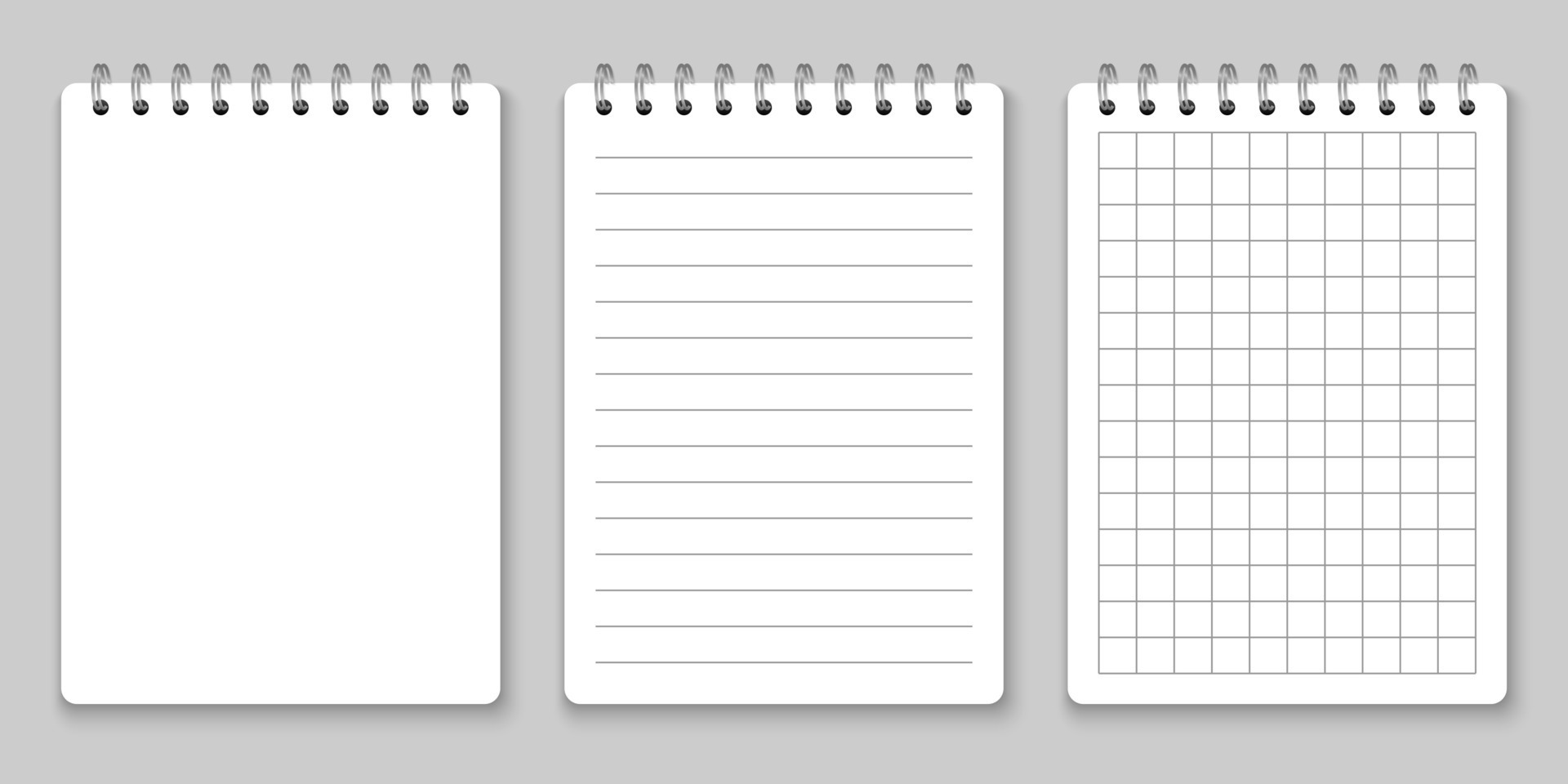 Realistic Spiral Notebook Mockup 7657490 Vector Art At Vecteezy
