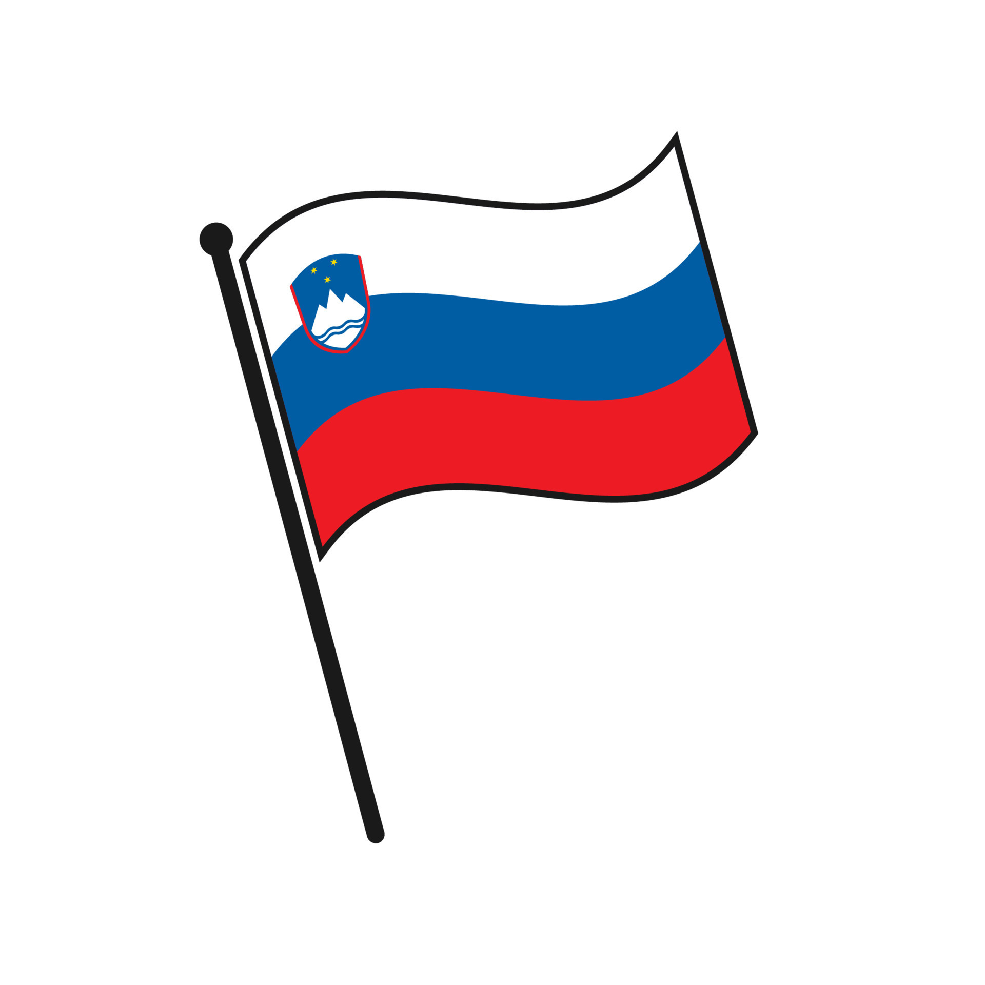 Simple flag icon 7657708 Vector Art at Vecteezy