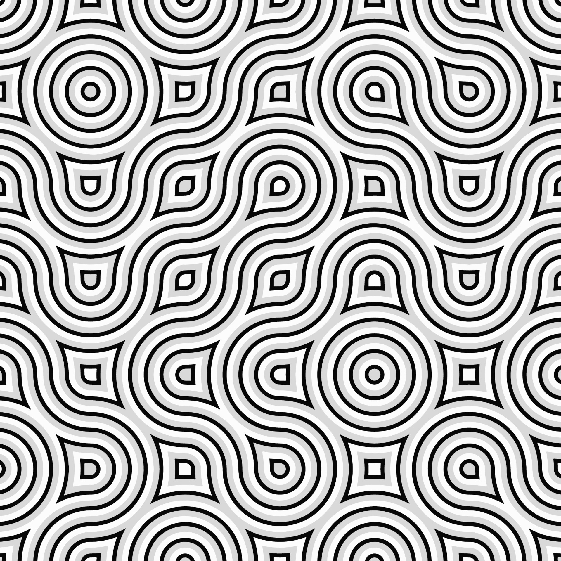 monochrome background with retro pattern design 7661760 Vector Art at ...