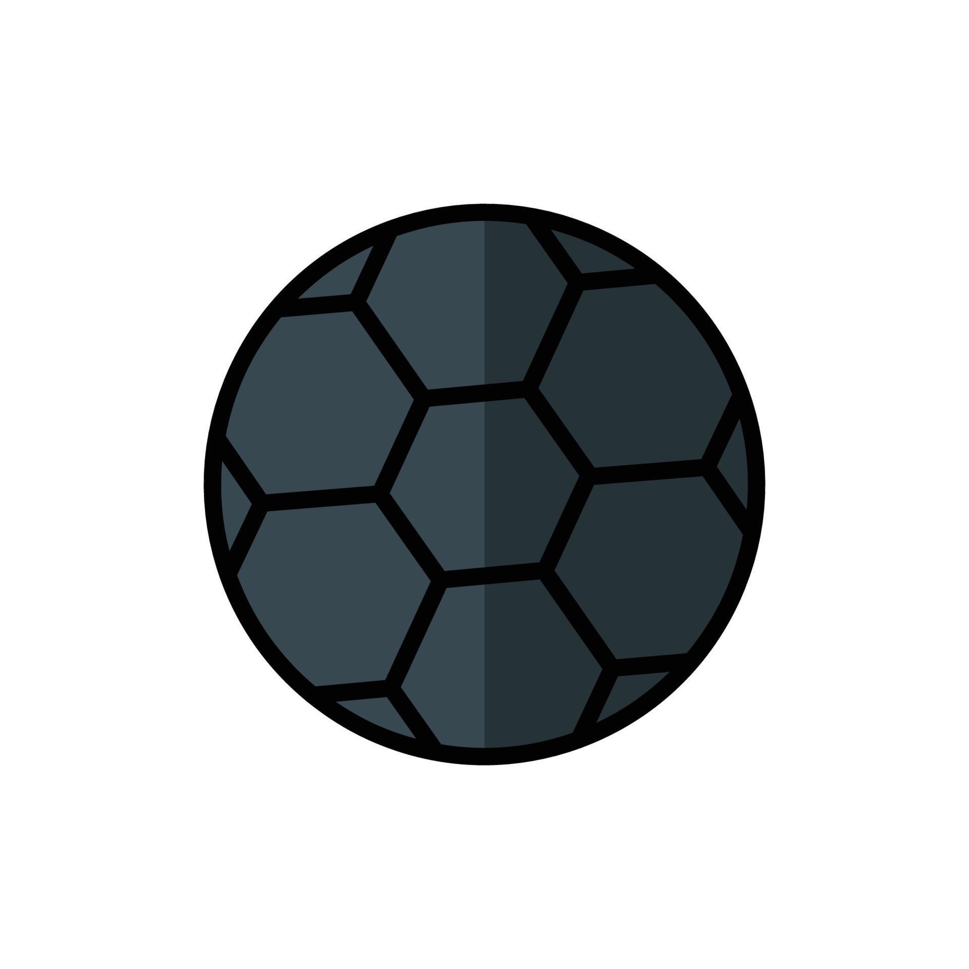 Ball Icon Vector Suitable For Sport Symbol Soccer Filled Line Icon