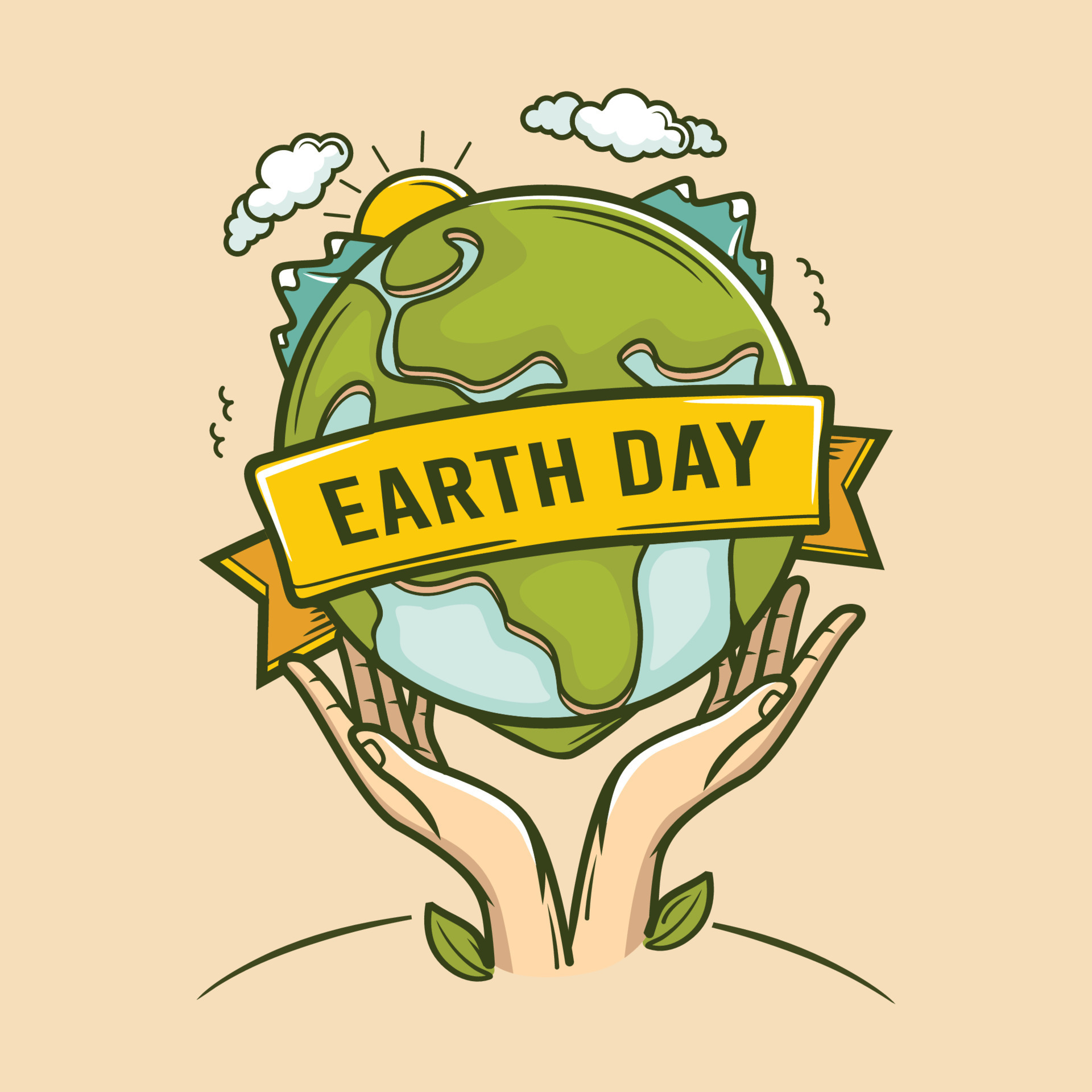 hand drawn earth day 7676823 Vector Art at Vecteezy