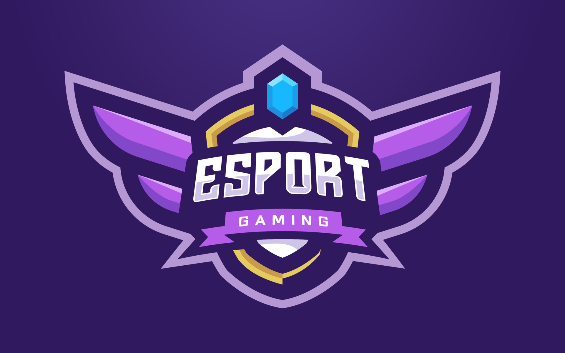 Esports Logo Template For Gaming Team Or Tournament 7681092 Vector Art At Vecteezy