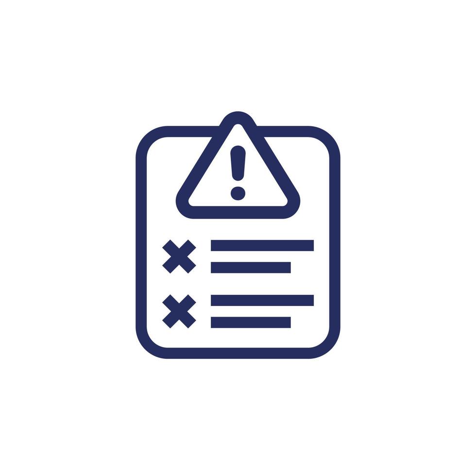 Error Report Failed Test Icon 7682204 Vector Art At Vecteezy