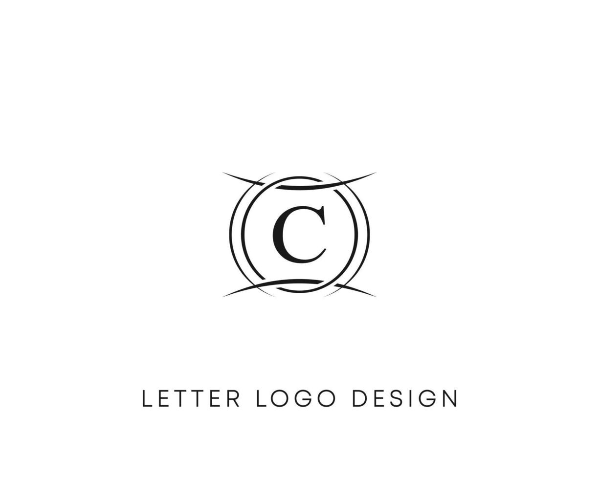 Abstract letter C logo design, minimalist style letter logo, text C ... Abstract letter C logo design, minimalist style letter logo, text C ...