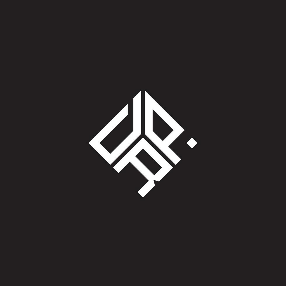 diseño de logotipo de letra drp sobre fondo negro. concepto de logotipo de letra de iniciales ...