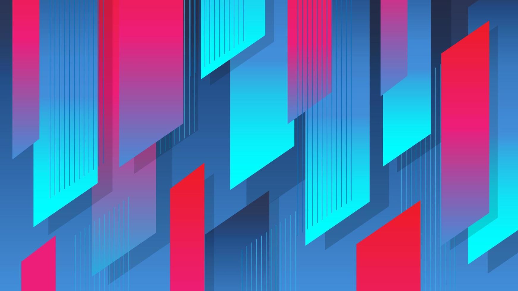 Modern abstract geometric diagonal blue red gradient vector background ...