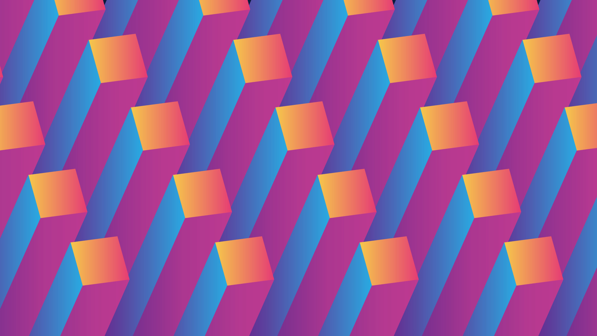 Modern abstract geometric gradient 3D rectangle vector 7686712 Vector ...