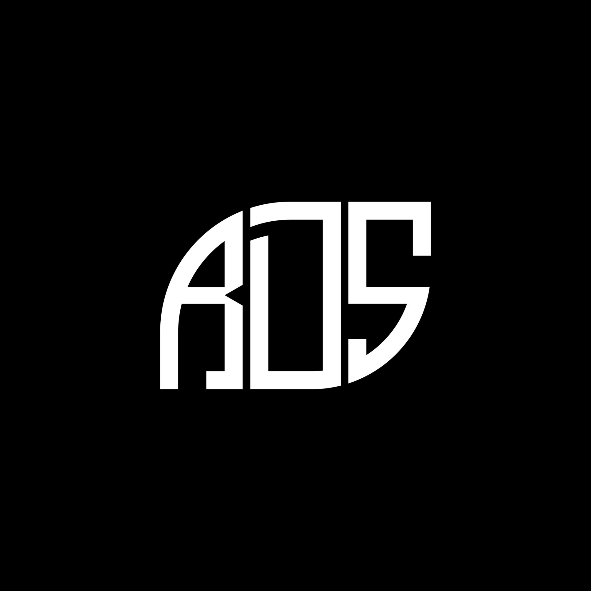 RDS letter logo design on black background. RDS creative initials ... RDS letter logo design on black background. RDS creative initials ...