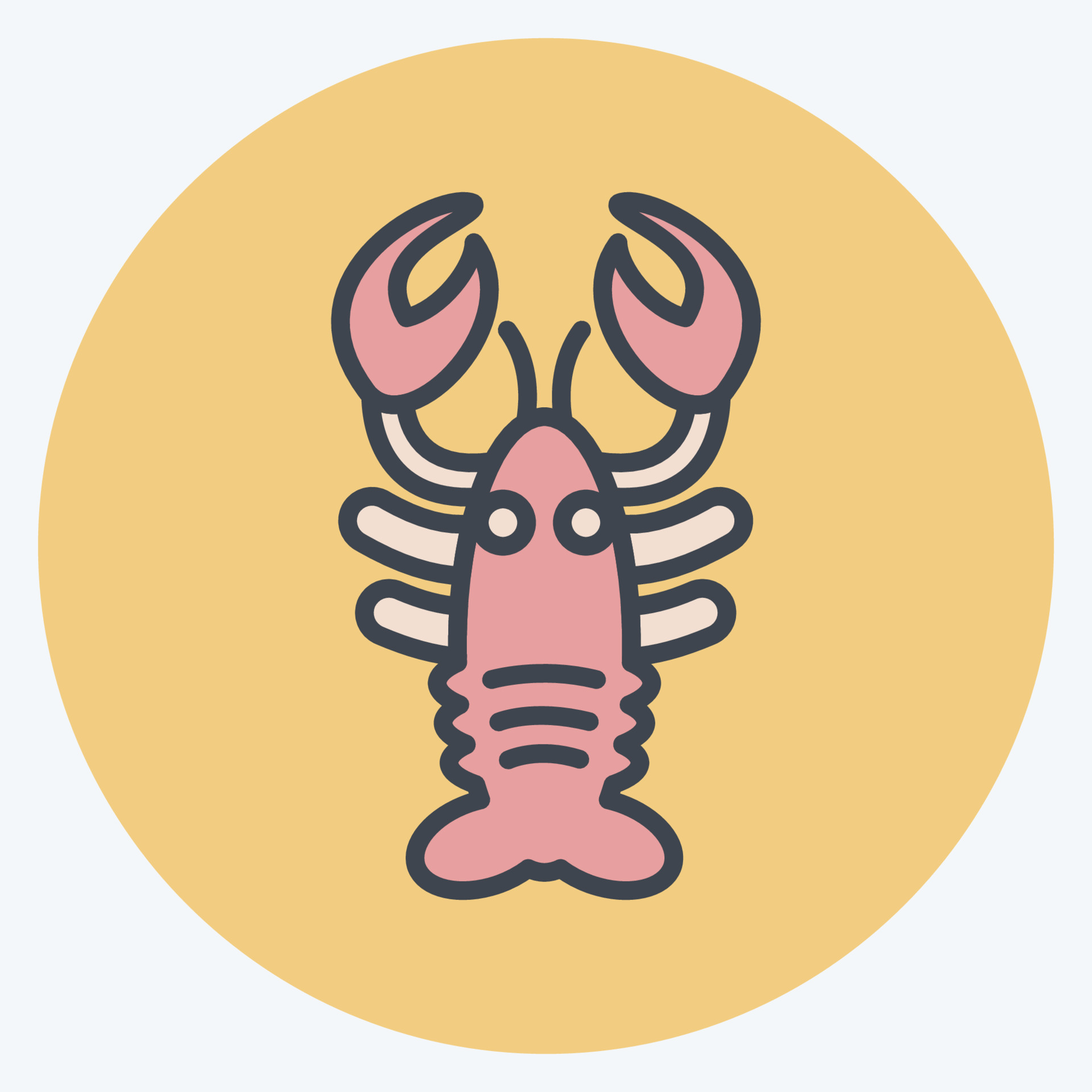 langosta icono. apto para carne. estilo compañero de color. diseño ... langosta icono. apto para carne. estilo compañero de color. diseño ...