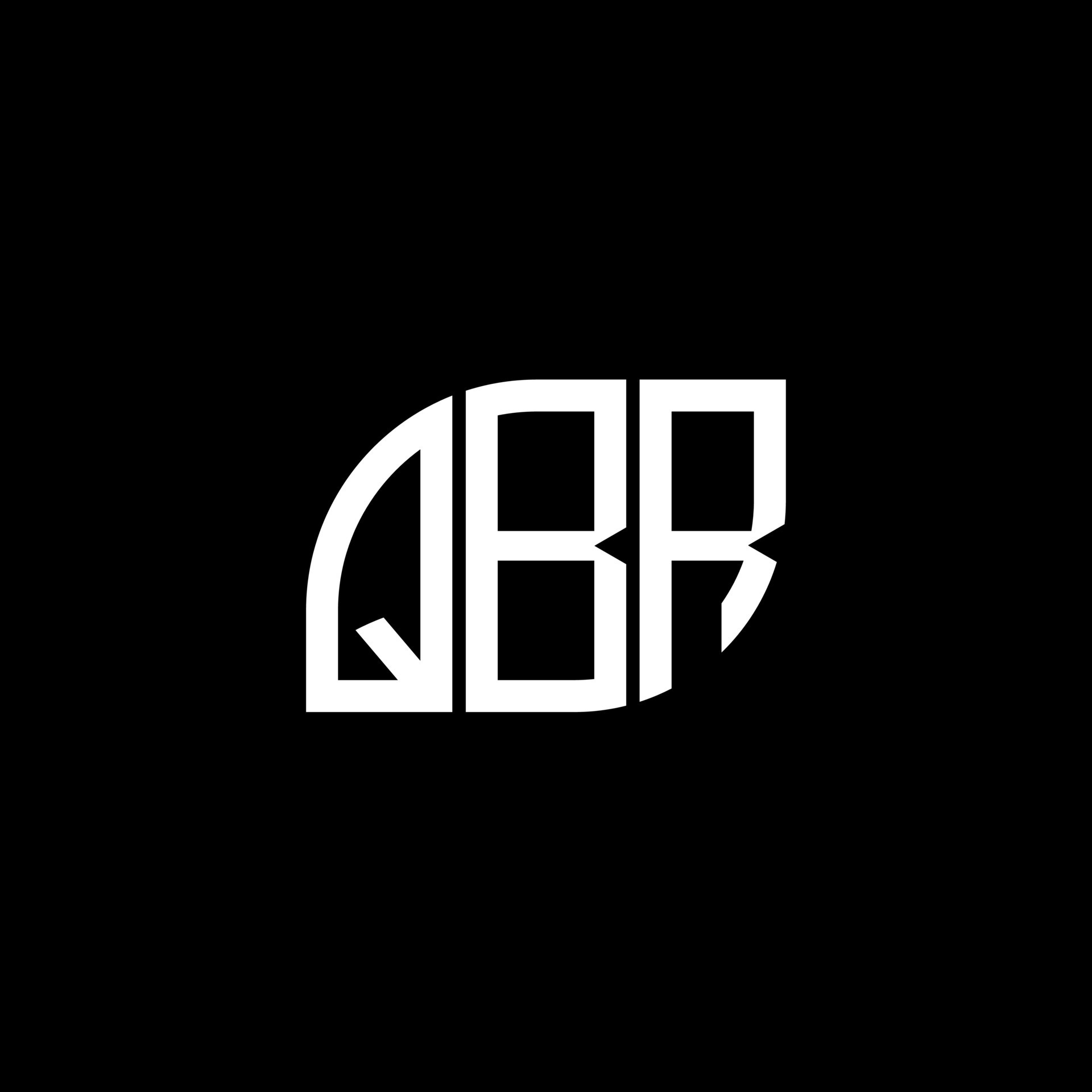 QBR letter logo design on black background. QBR creative initials ... QBR letter logo design on black background. QBR creative initials ...