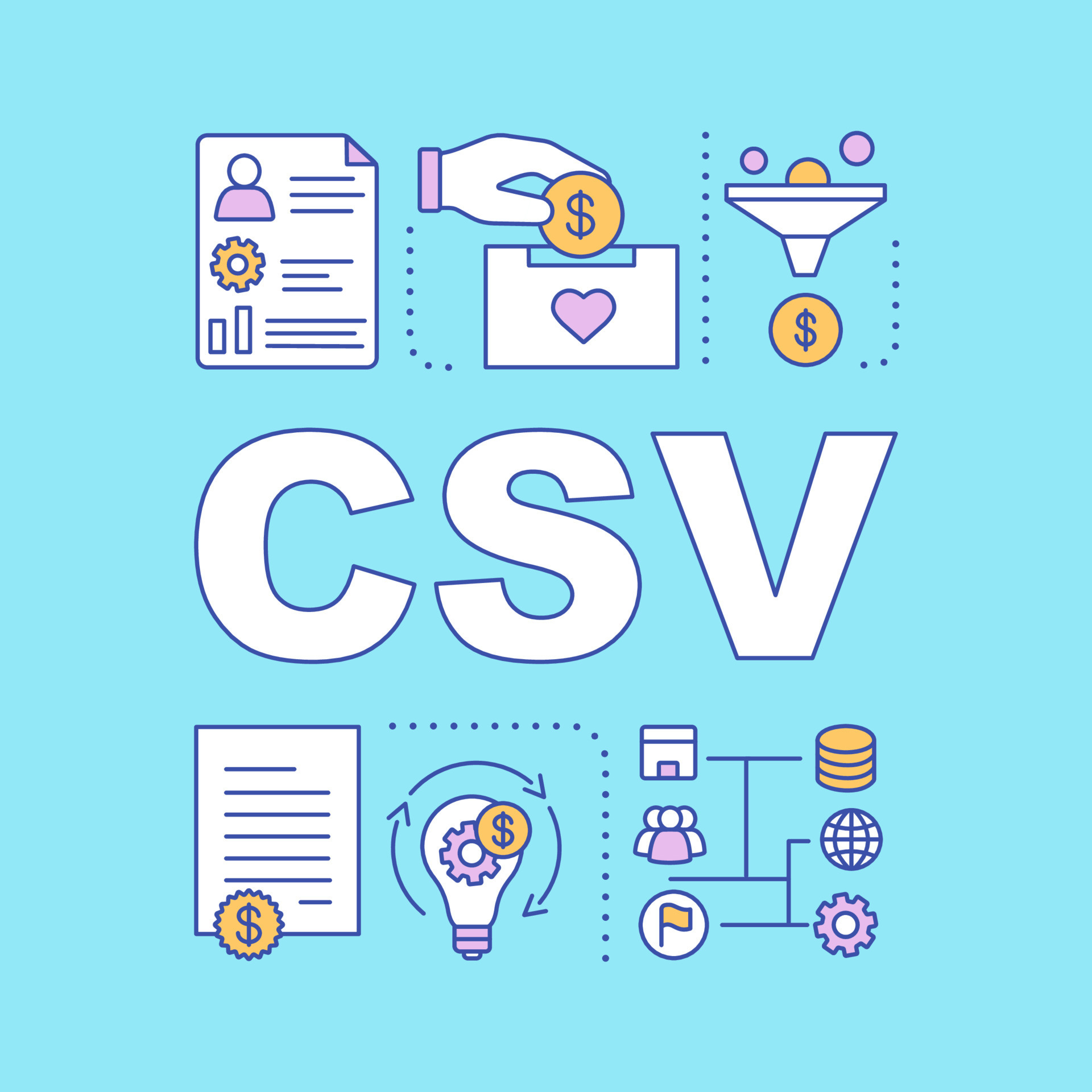 Creating Shared Value Word Concepts Banner Csv Business