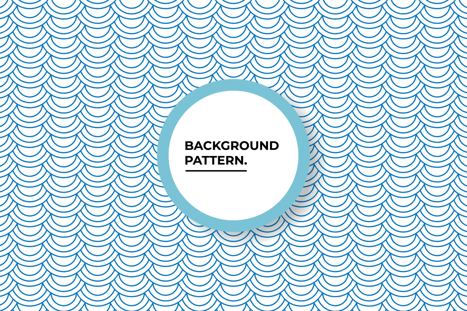 Circle shape blue pattern vector background Free Vector 7698909 Vector ...