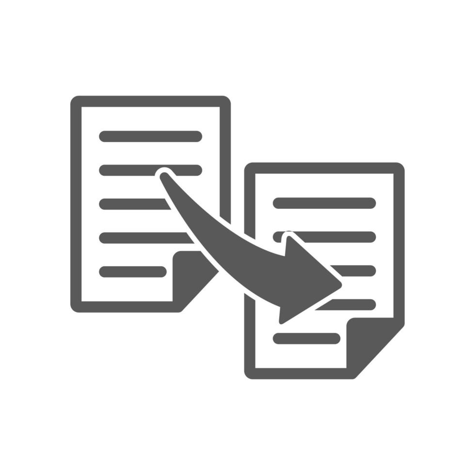vector illustration icon duplicating, copying files, data, minimalist ... vector illustration icon duplicating, copying files, data, minimalist ...