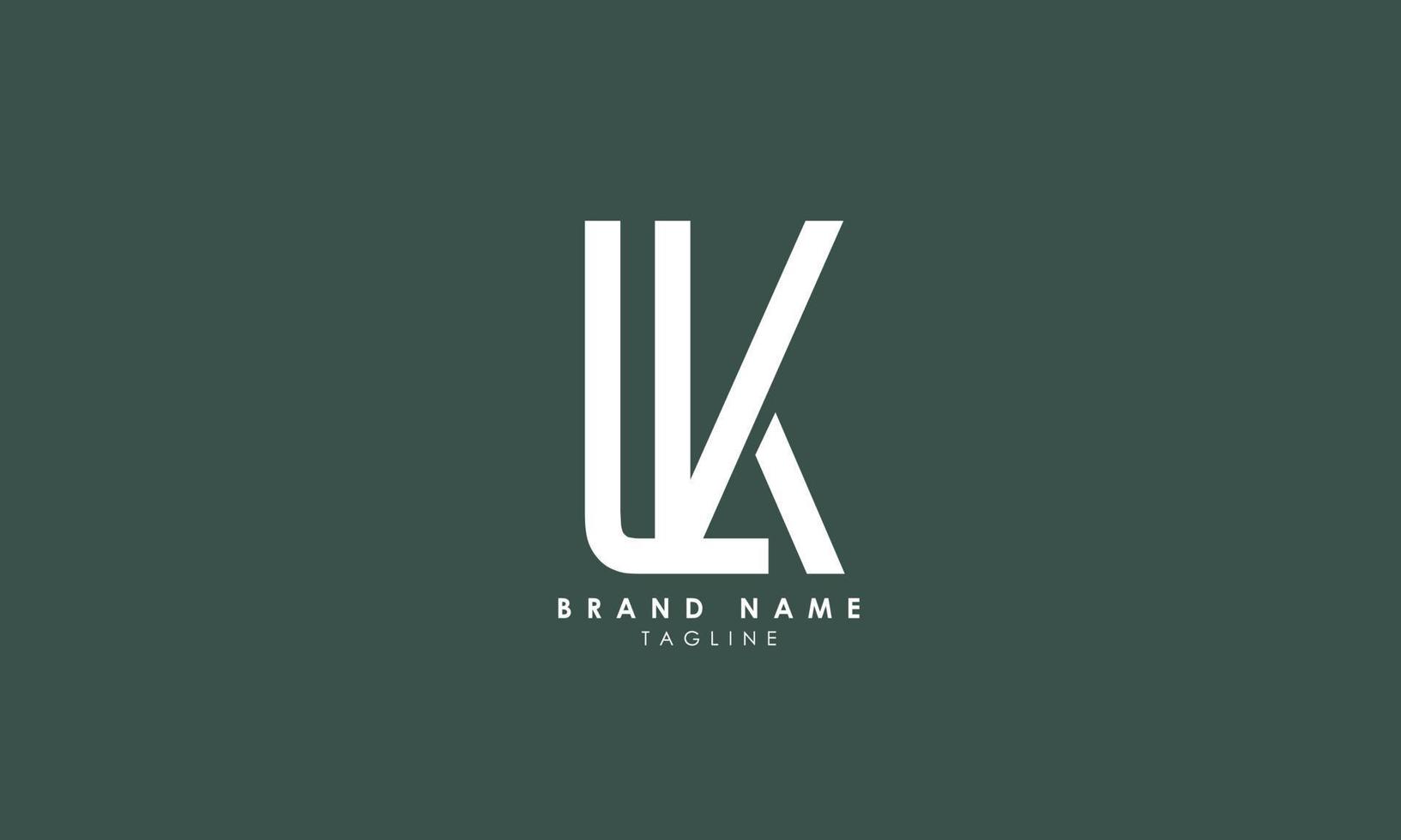 Alphabet Letters Initials Monogram Logo Lk Kl L And K 7716654 Vector