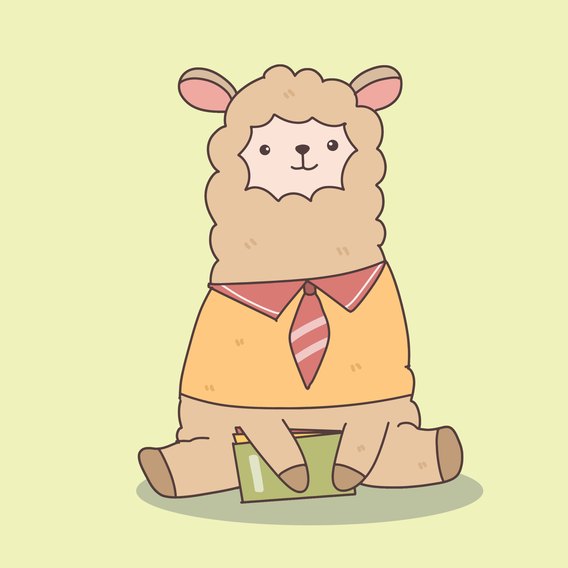 Free Clipart Alpaca