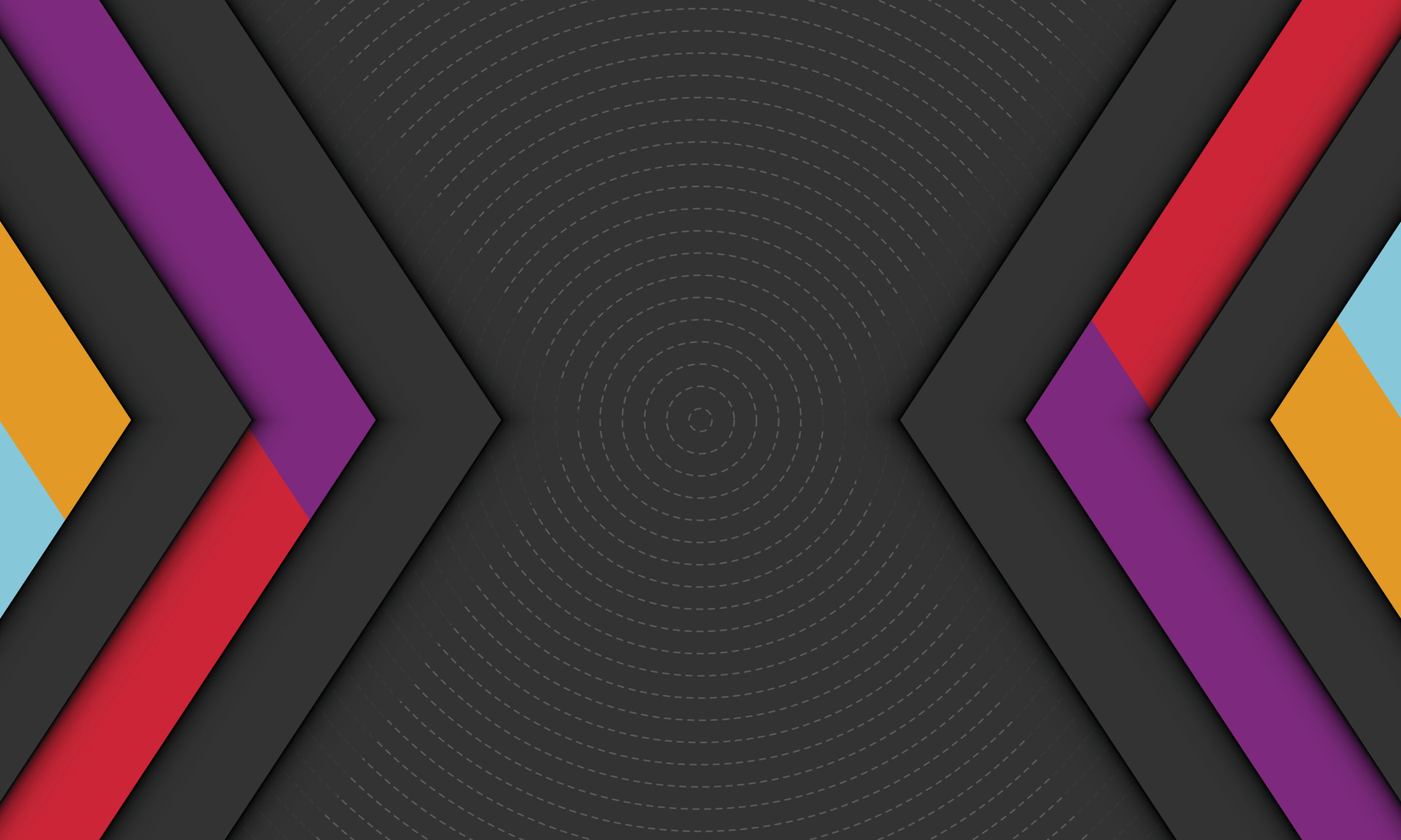 Abstract Vibrant Color Triangle Geometric Overlap Layer On Black Background 7717964 Vector Art