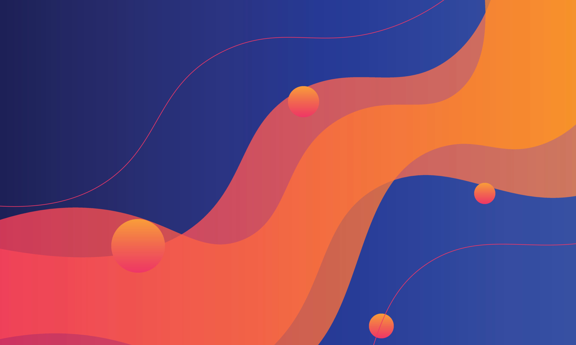Orange and blue curve fluid gradient background. 7718209 Vector Art at ...