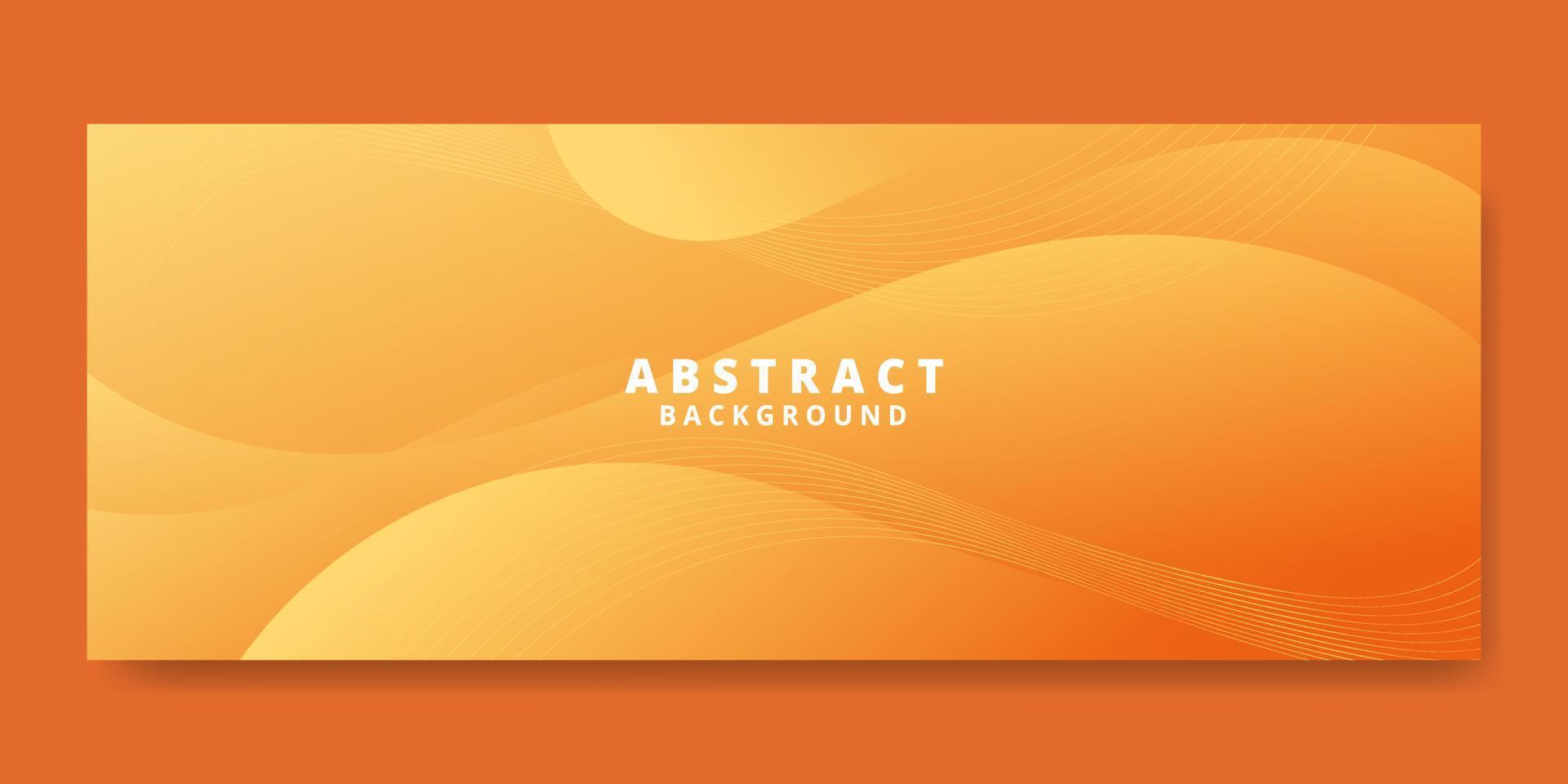 plantilla de banner de onda de fluido naranja abstracto 7719423 Vector ...