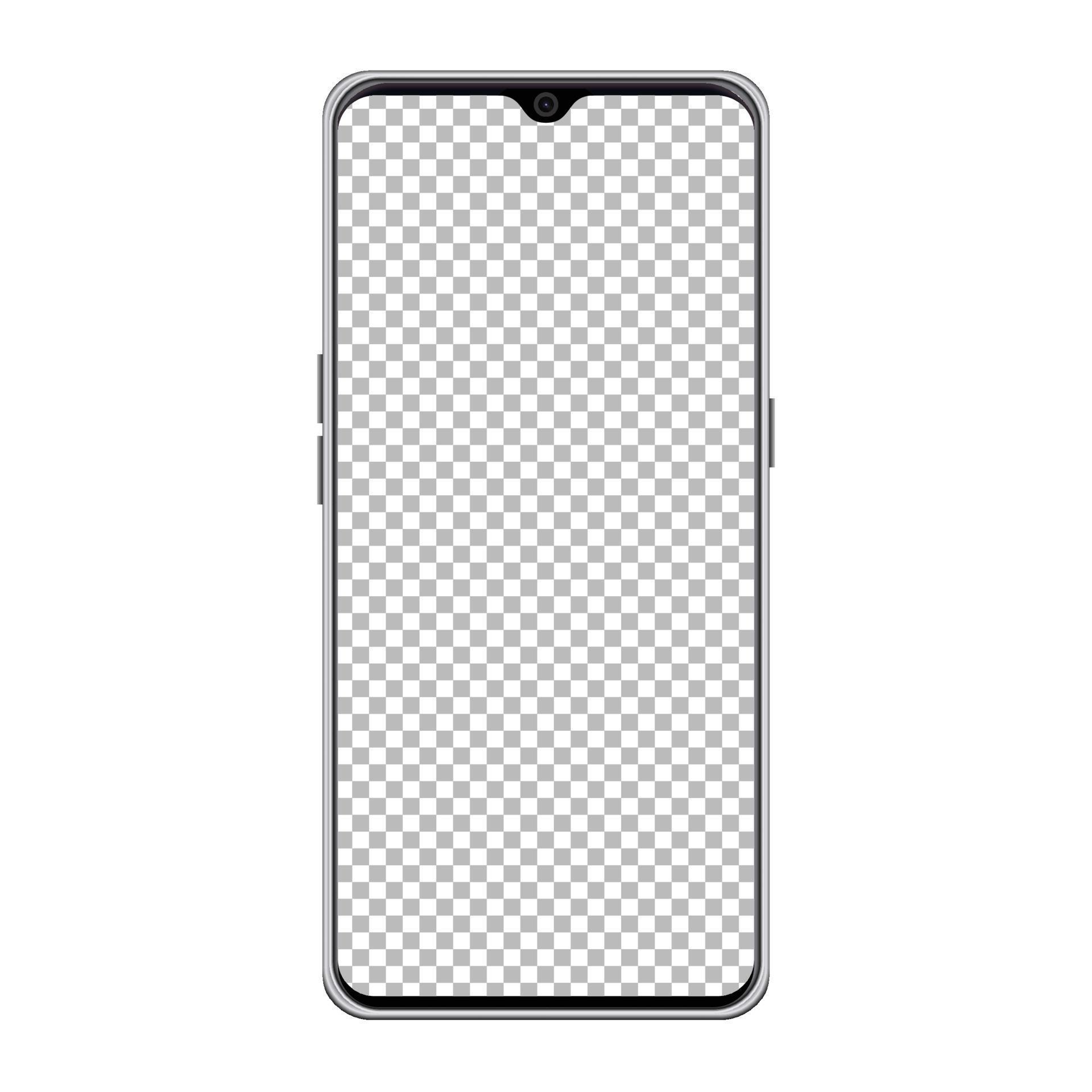 Smart Mobile phone transparent PNG mockup, Mobile mockup, Smartphone ...
