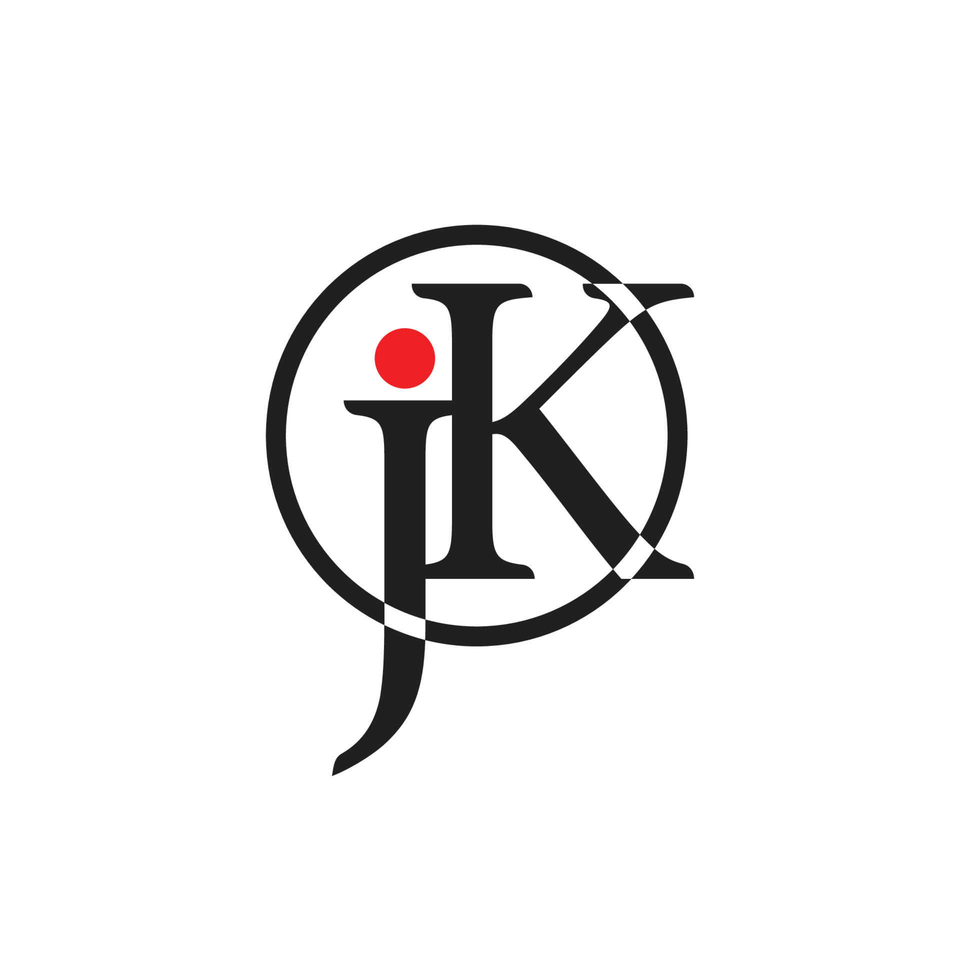 letra jk círculo vinculado vector logo 7733501 Vector en Vecteezy