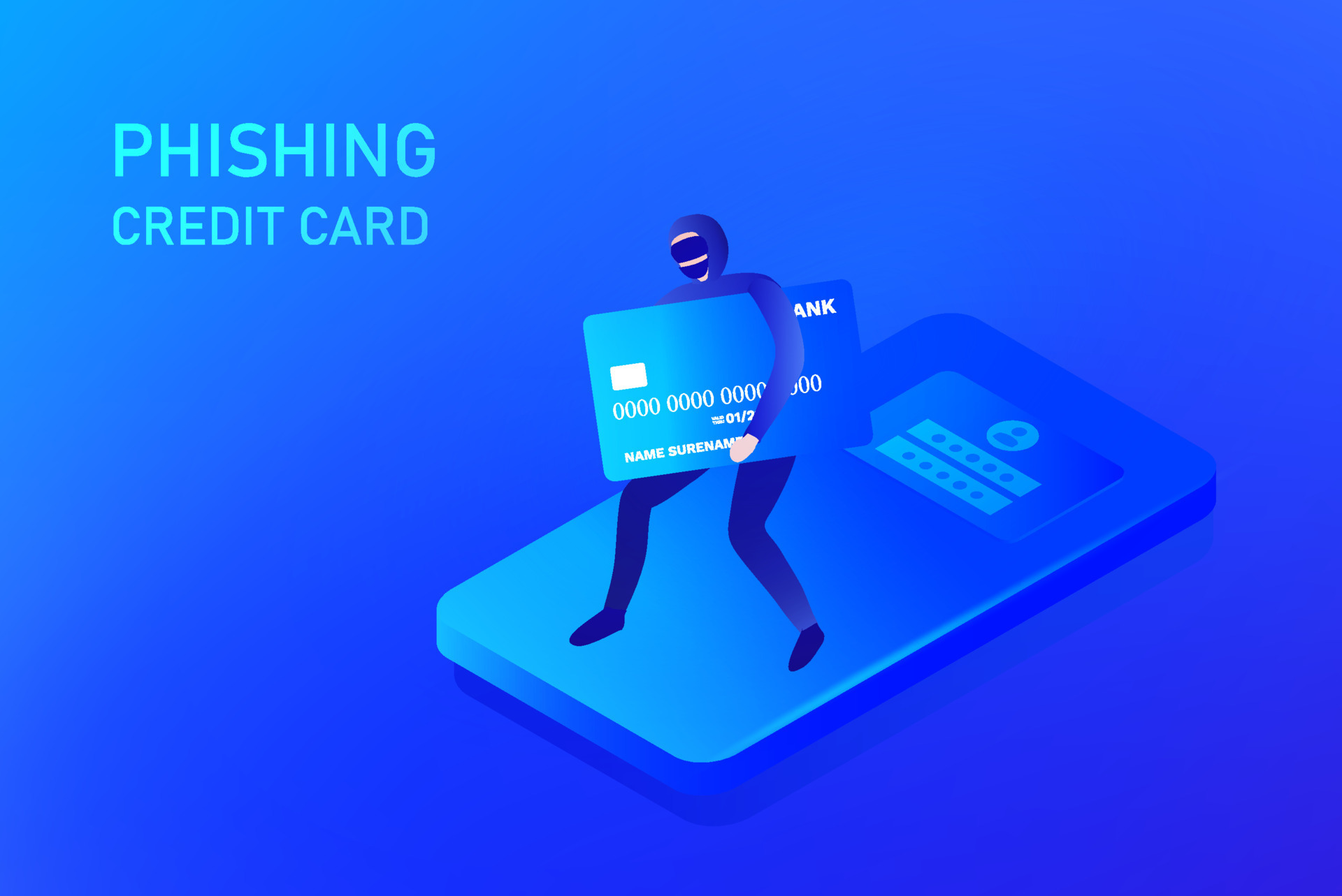 Phishing Scam Hacker Crime Attack And Personal Data Security Concept