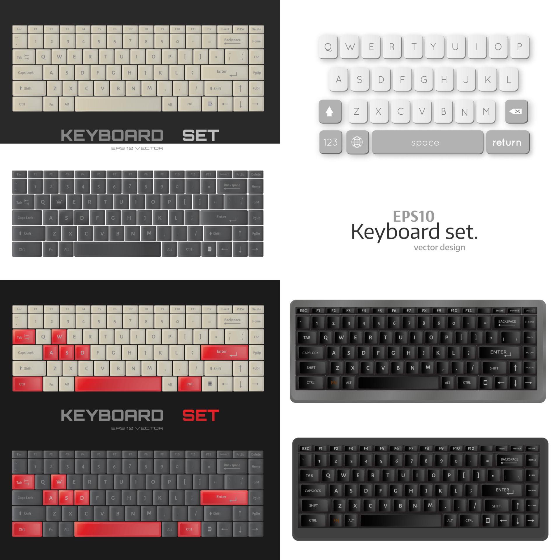 Computer Keyboard Vector Art Icons And Graphics For Free Download