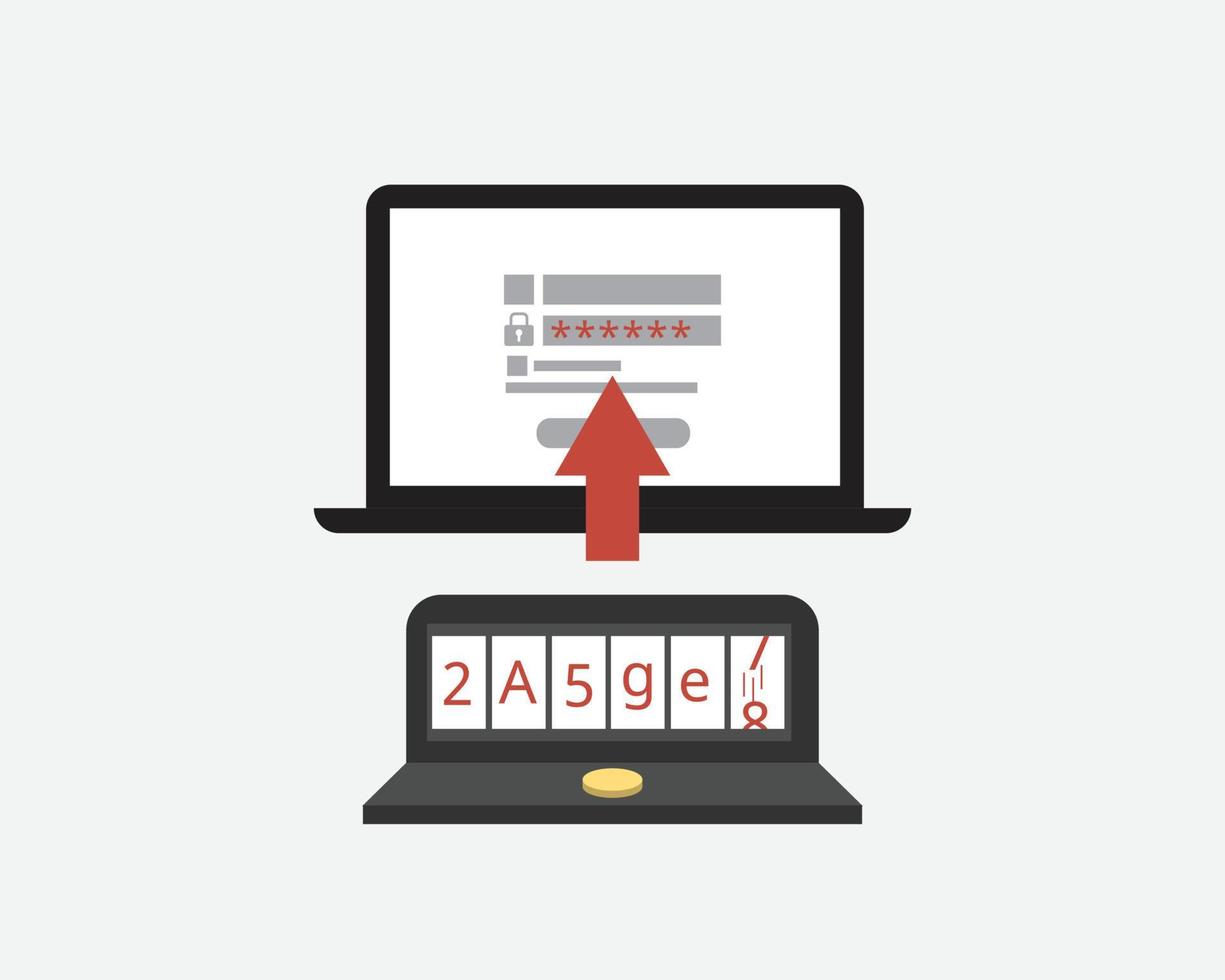 Password Generator To Create Strong Password From The System Automatically 7742455 Vector Art At
