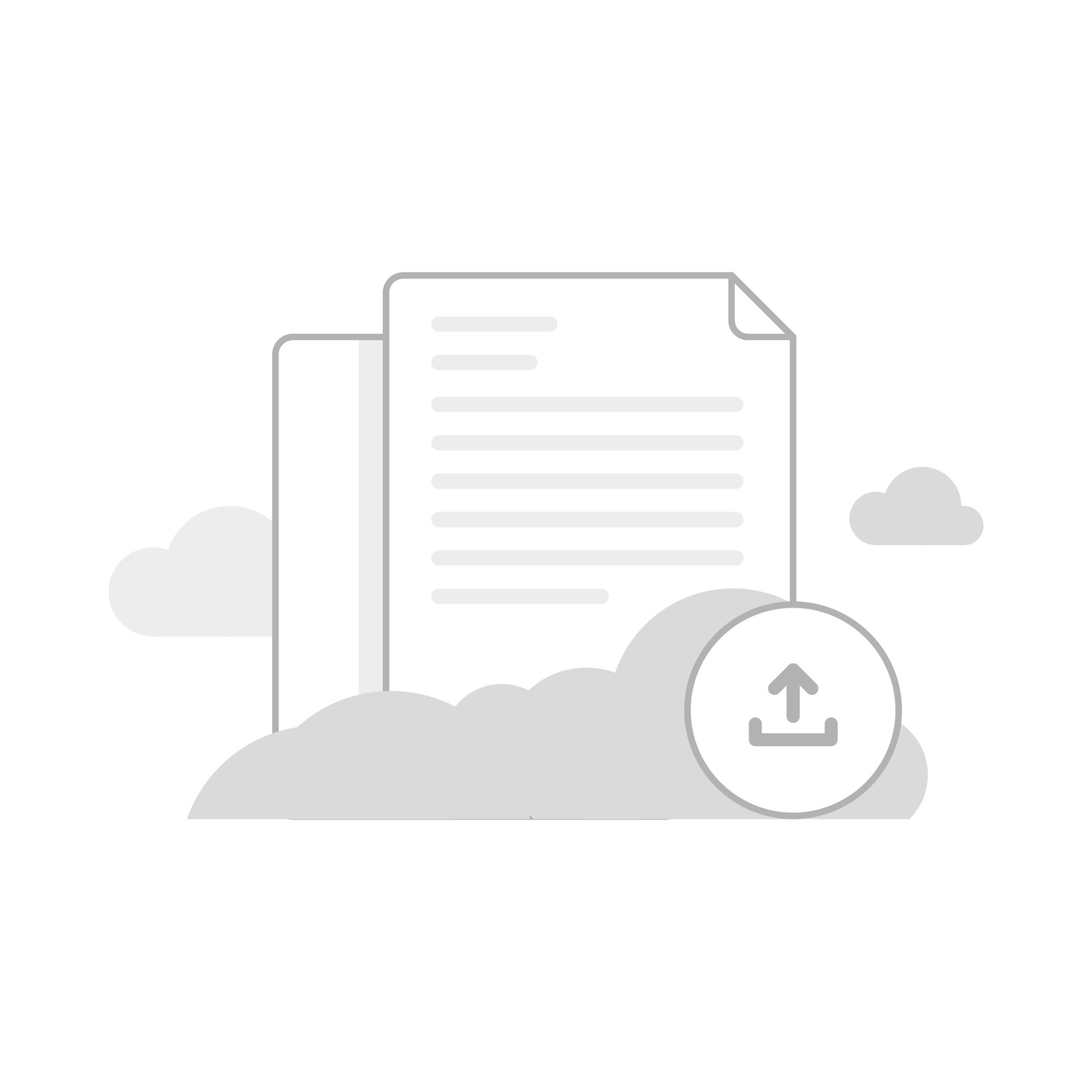 Upload Document Button Concept Illustration Flat Design Vector Eps10 Modern Graphic Element For