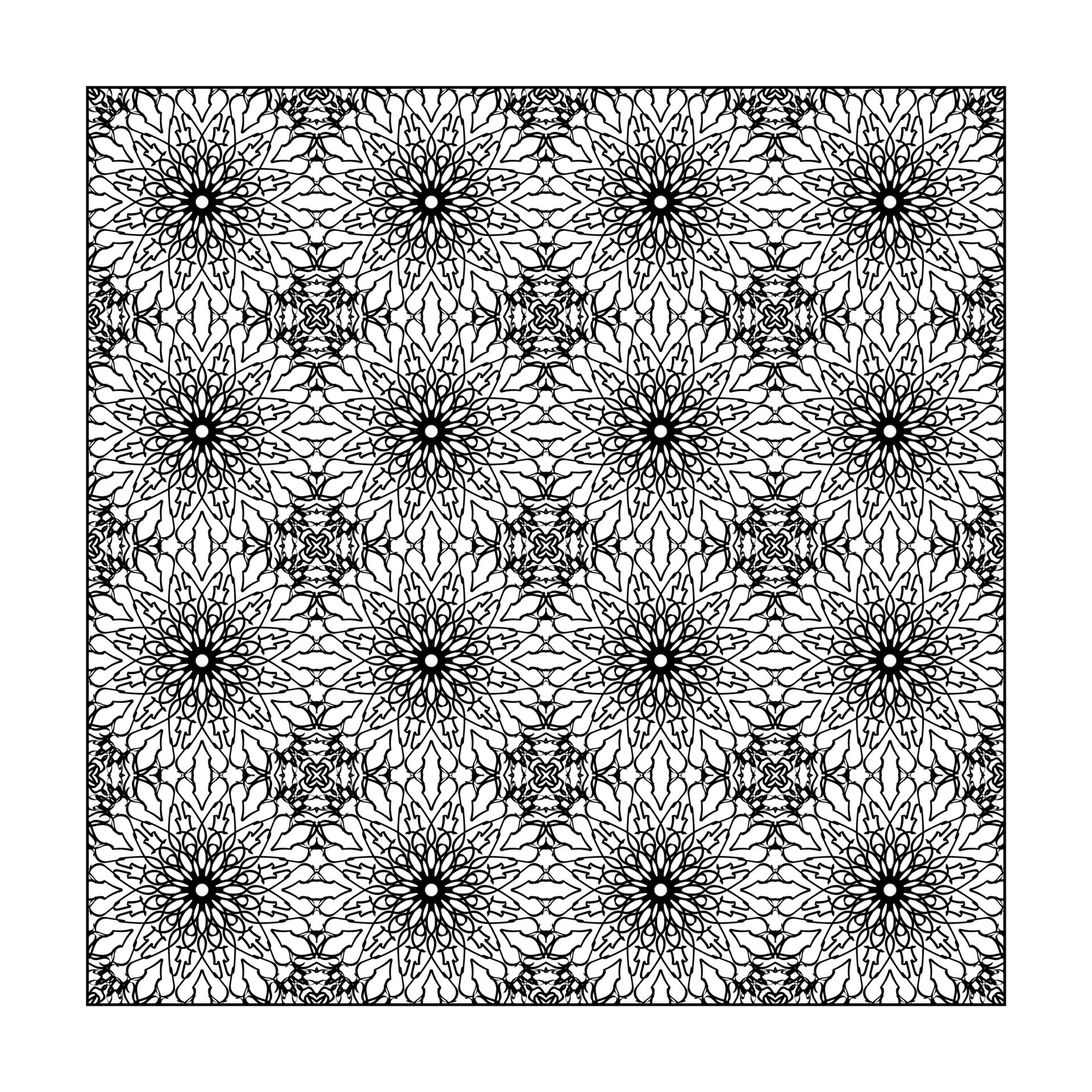 Seamless pattern floral ornament, 7748553 Vector Art at Vecteezy