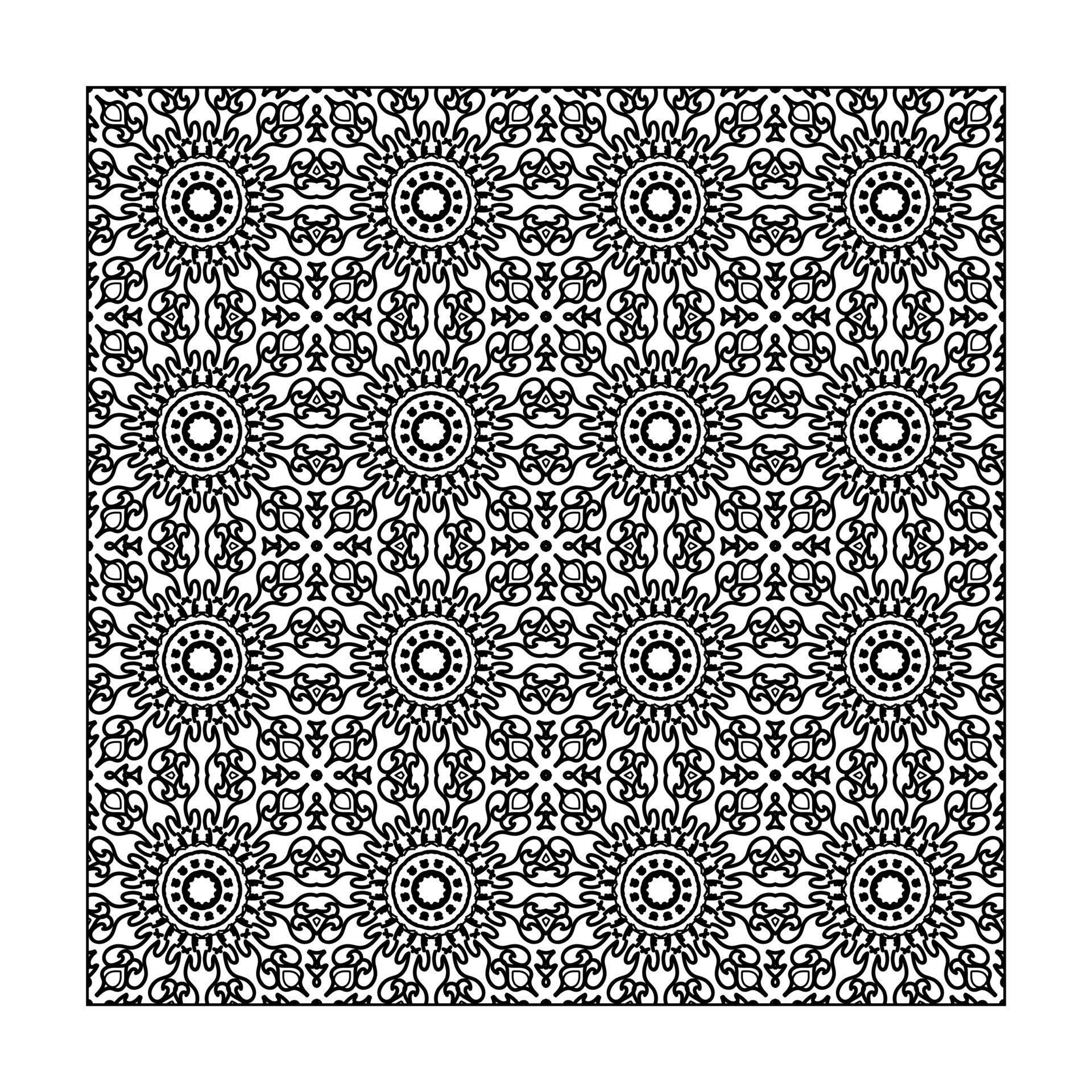 Seamless pattern floral ornament, 7748554 Vector Art at Vecteezy