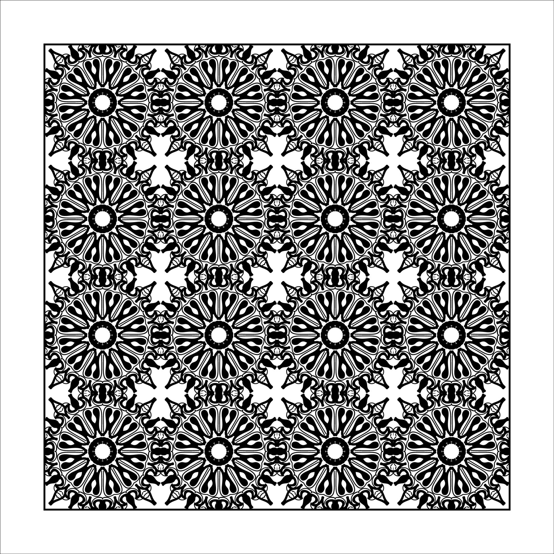 Seamless pattern floral ornament. 7748563 Vector Art at Vecteezy
