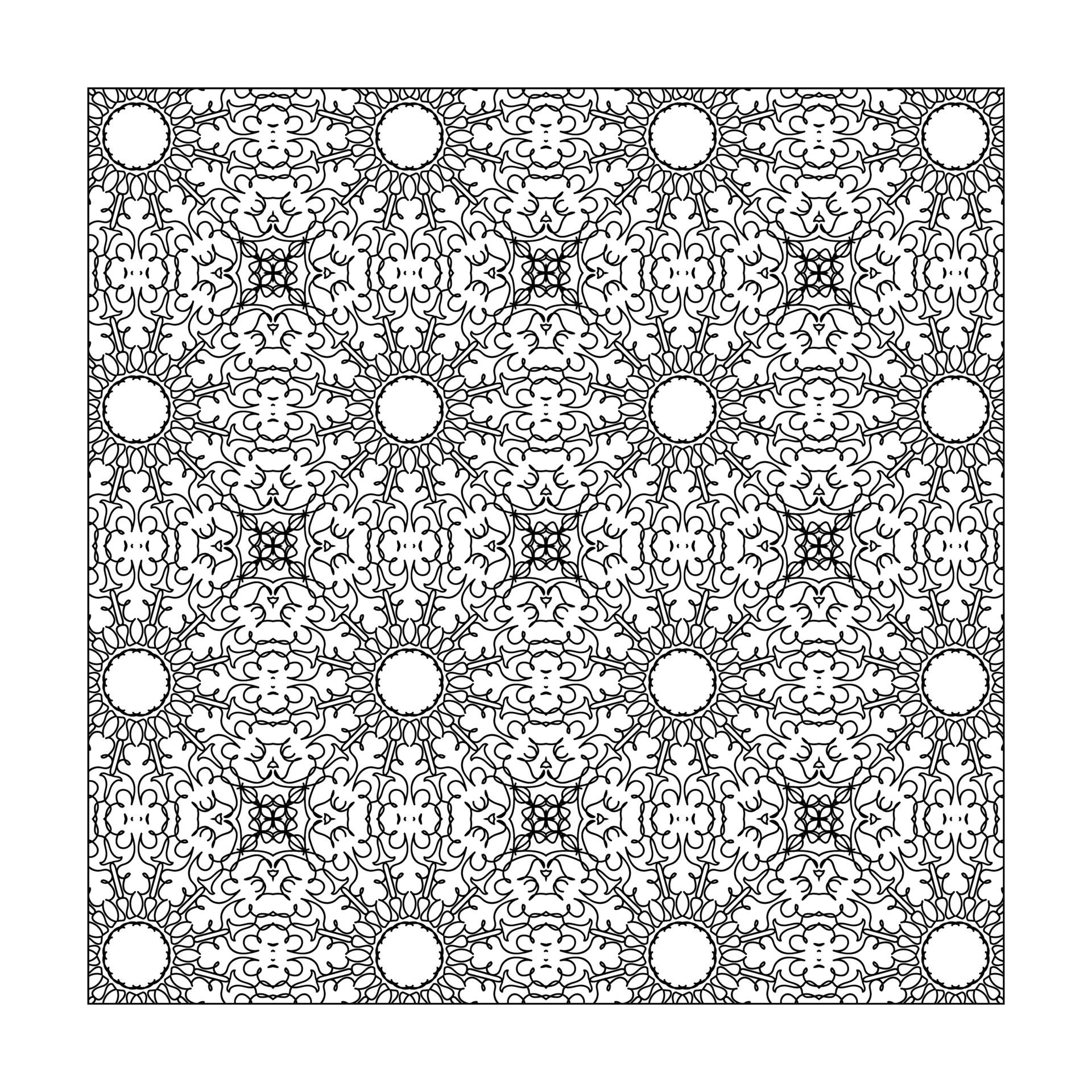Seamless pattern floral ornament. 7748605 Vector Art at Vecteezy