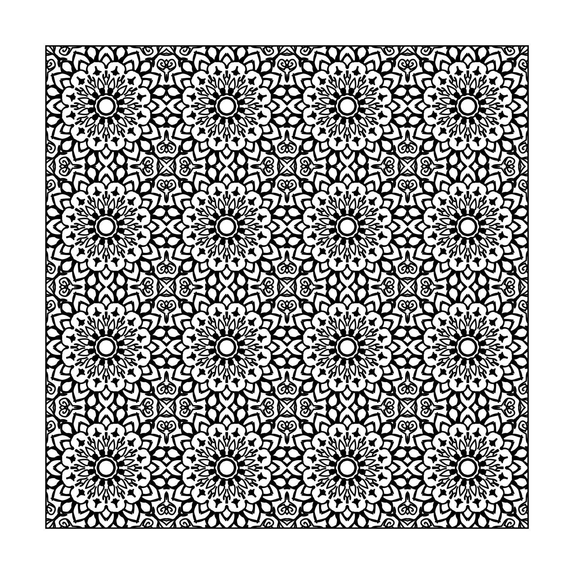 Seamless pattern floral ornament, 7748852 Vector Art at Vecteezy