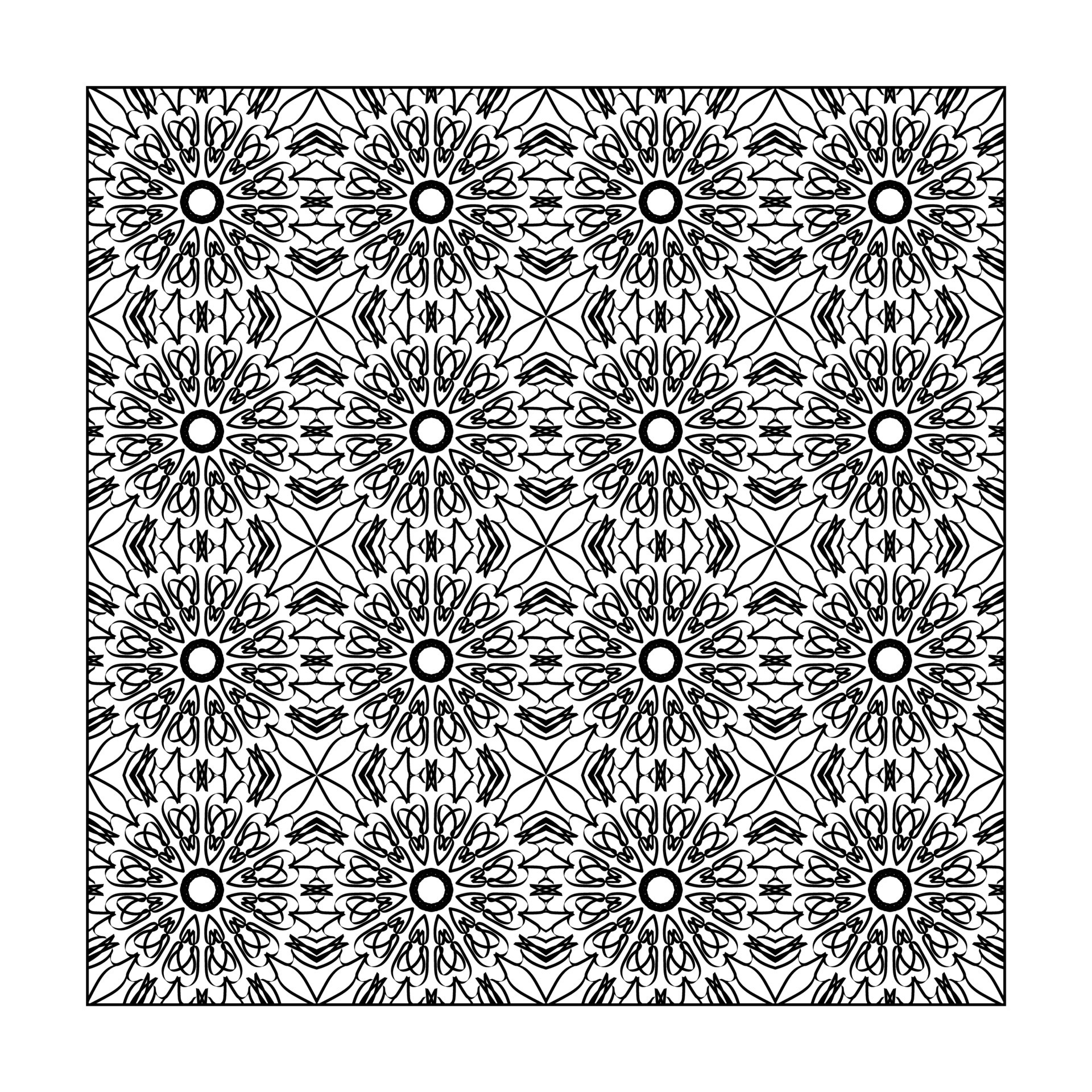 Seamless pattern floral ornament, 7748853 Vector Art at Vecteezy